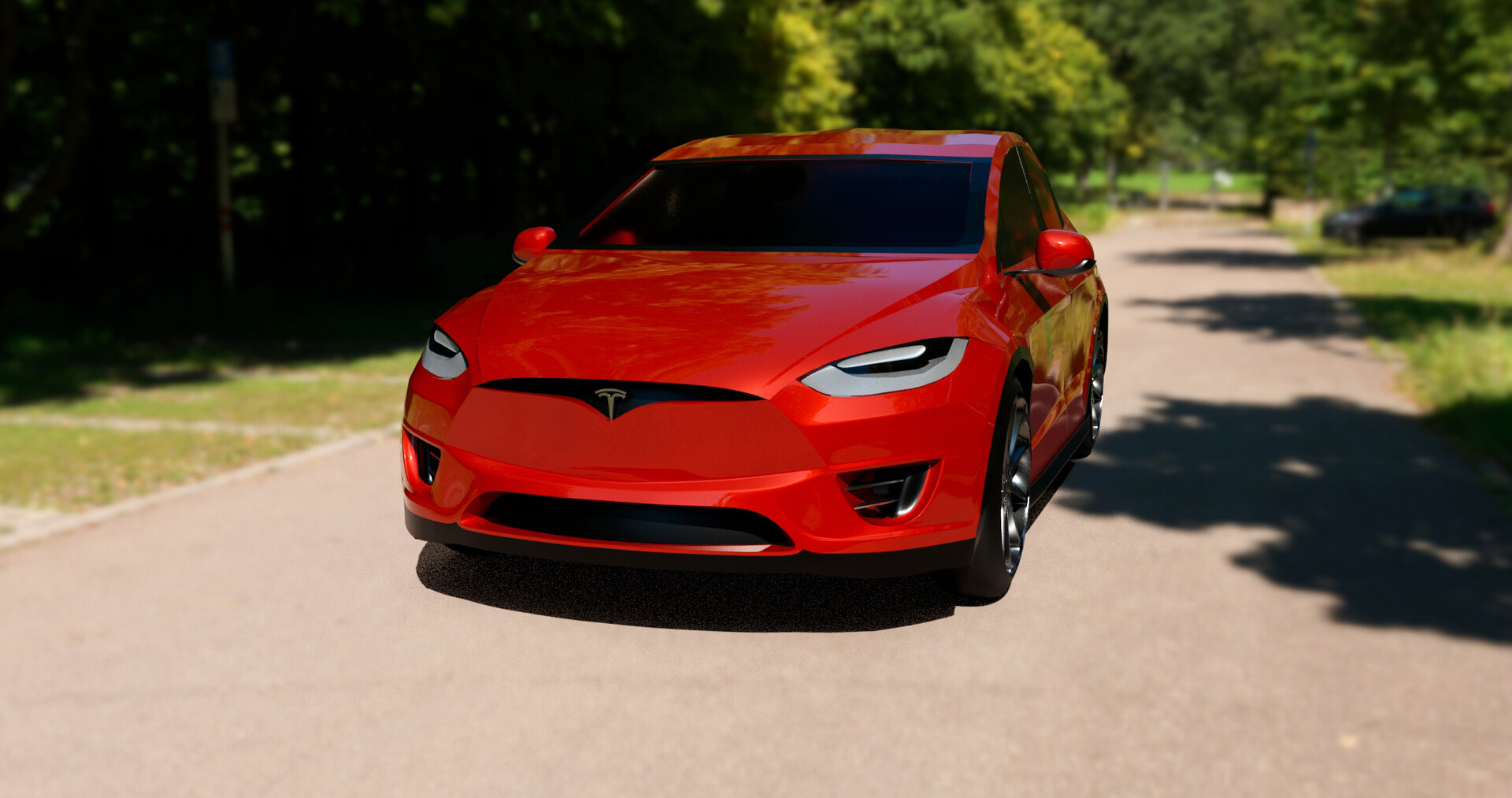 ArtStation - Tesla Model X