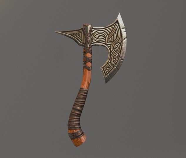ArtStation - Axe Weapon Model