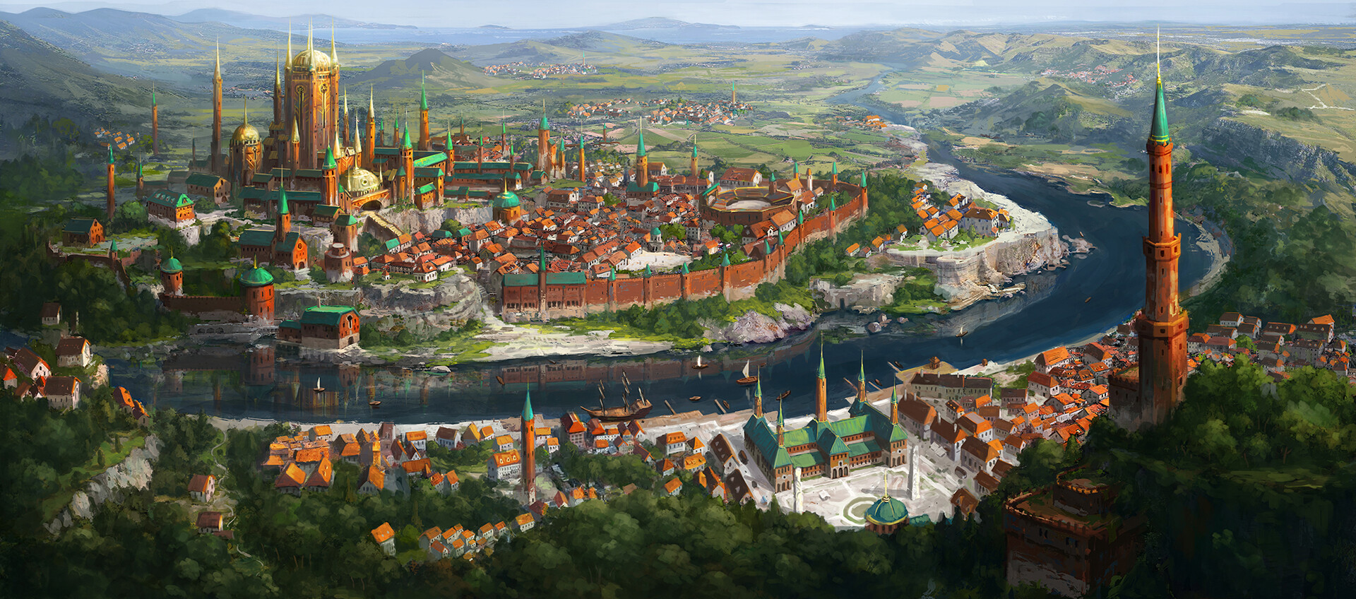 ArtStation - Medieval city