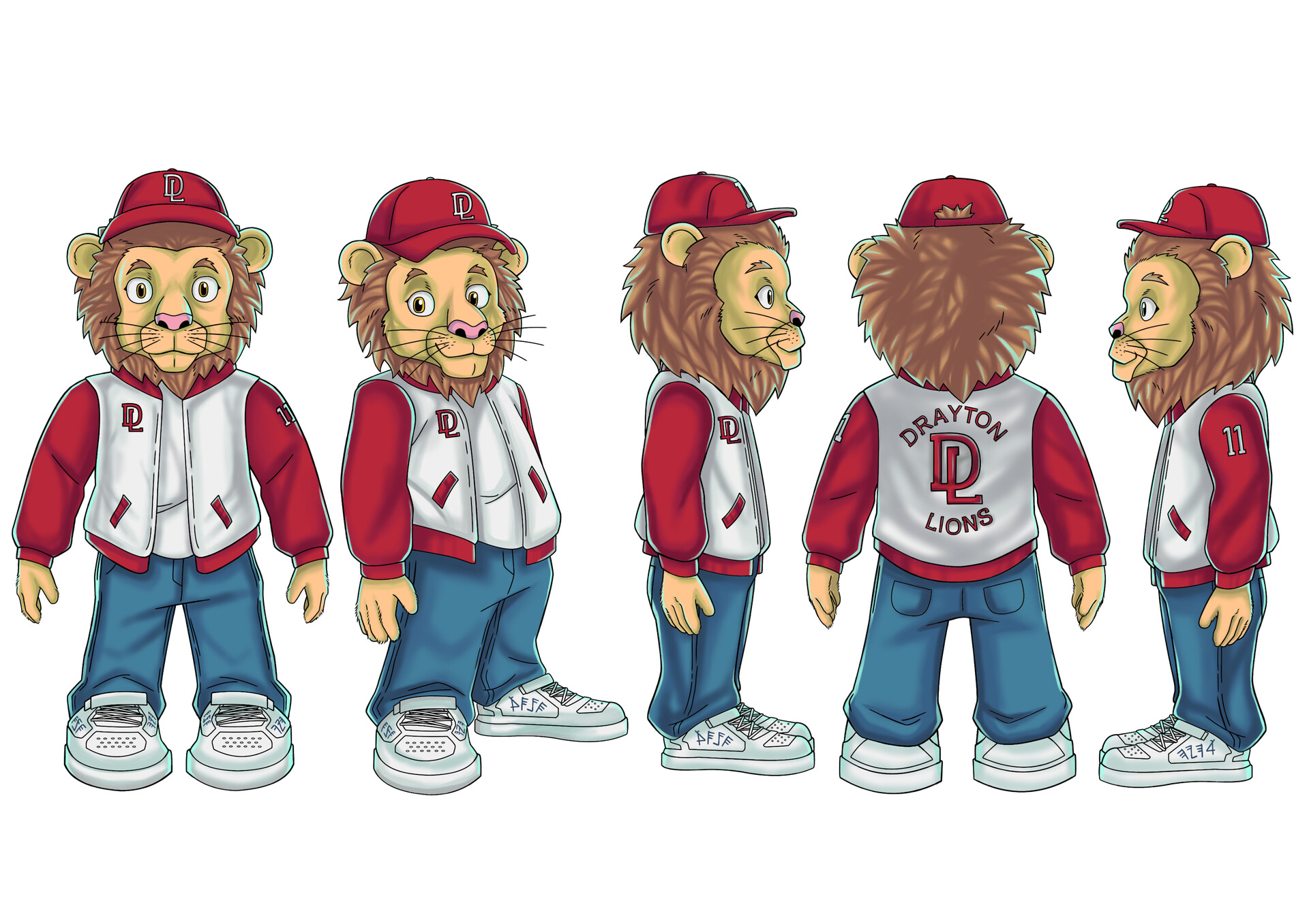 ArtStation - TEENAGE LION CHARACTER SHEET