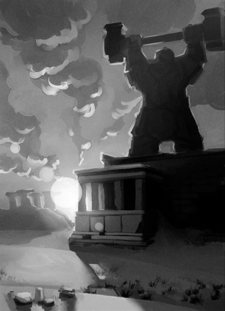 ArtStation - dwarven statue
