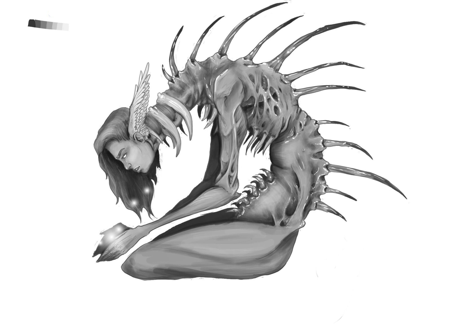 ArtStation - Monstrous Self-Portrait