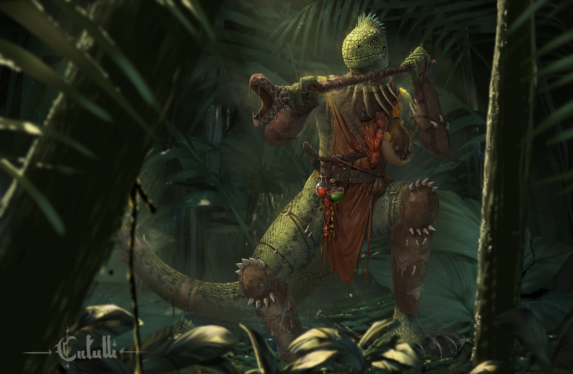 ArtStation - RPG Commission - Lizardfolk