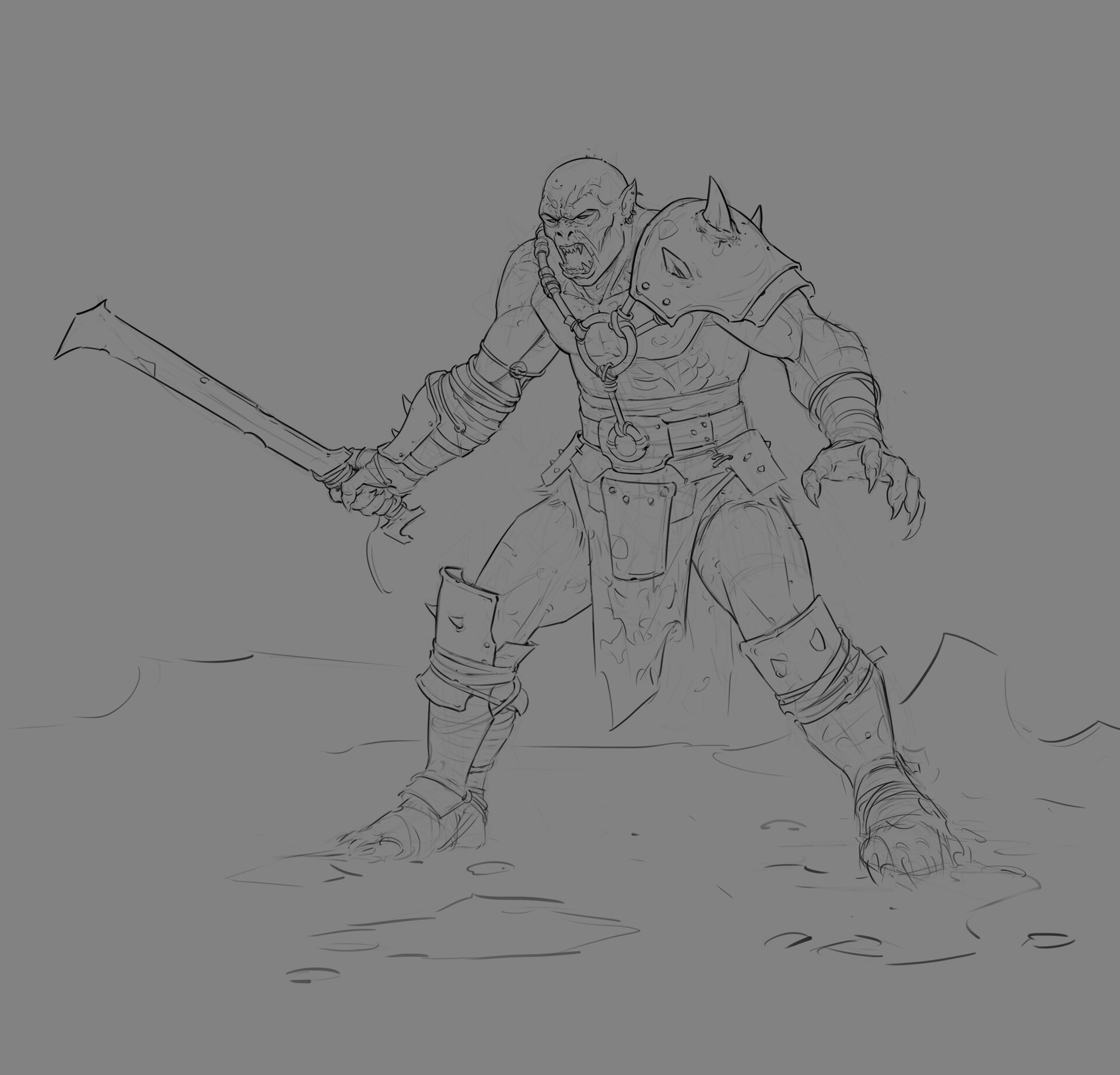 ArtStation - orc man!
