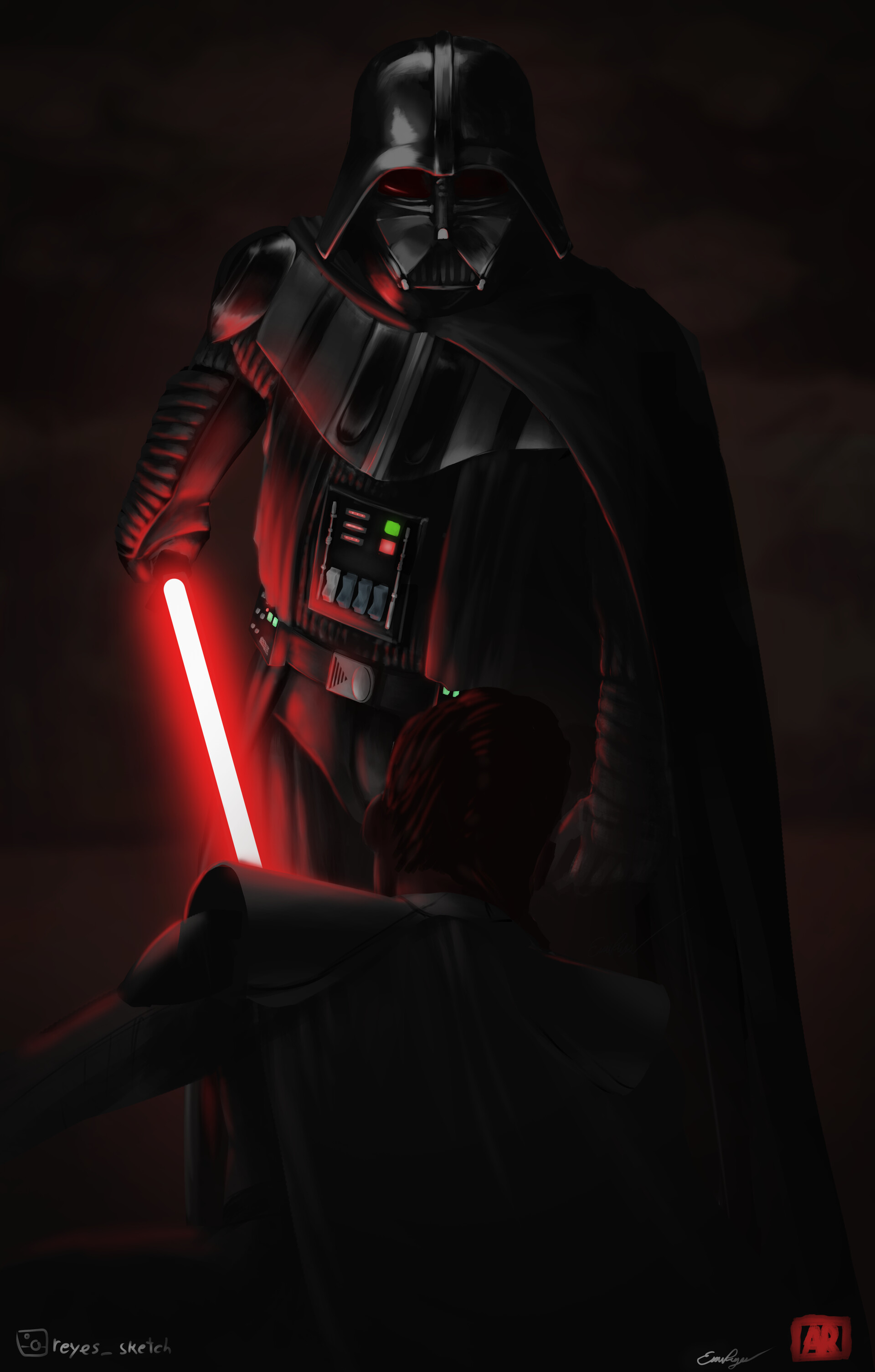 ArtStation - Vader vs. Riva (fan-art and spoiler)