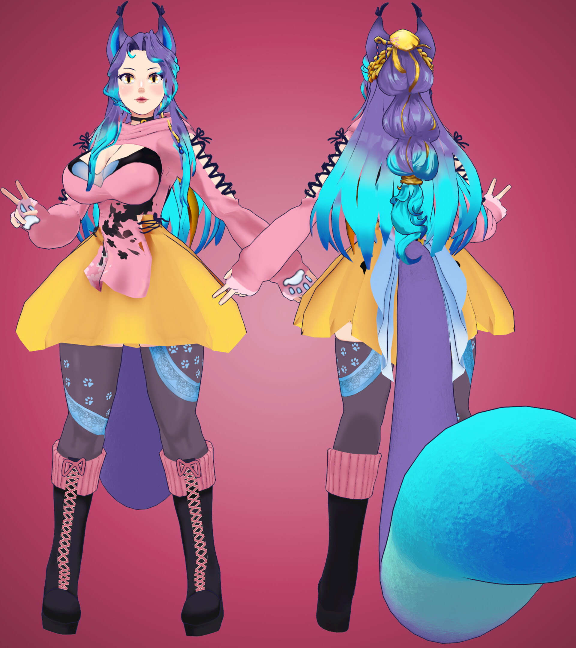 ArtStation - AshlynnMaoMao 3D Vtuber Model