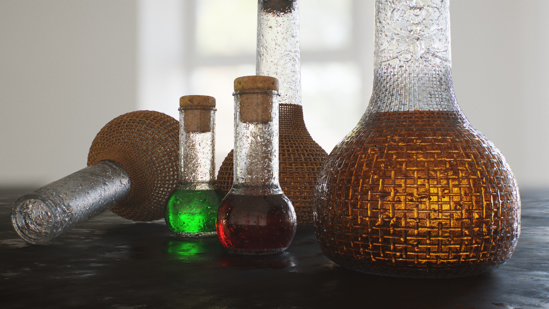 Matt G - Glass Bottles - Refraction Practice