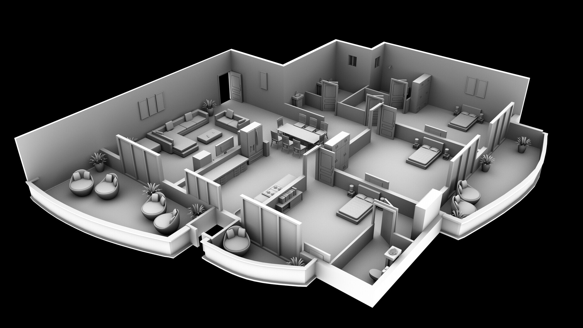 ArtStation - Interior 3D work