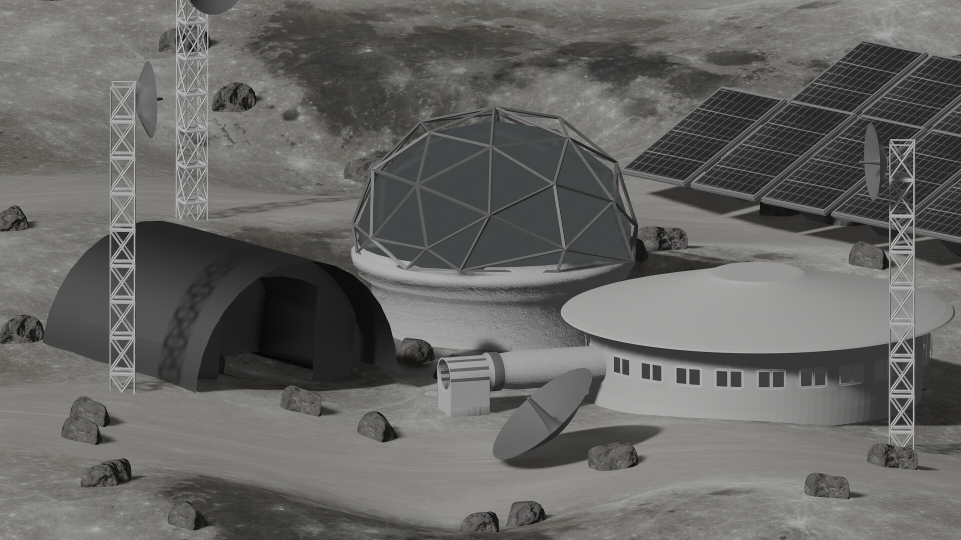 ArtStation - The Lunar Base