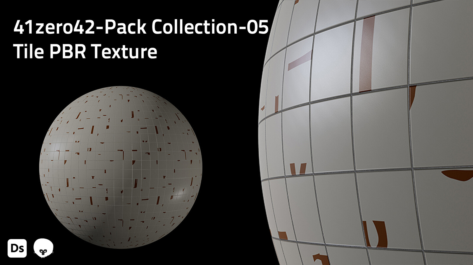 Zero0poly - 41zero42-Pack Collection-05 Tile PBR Texture