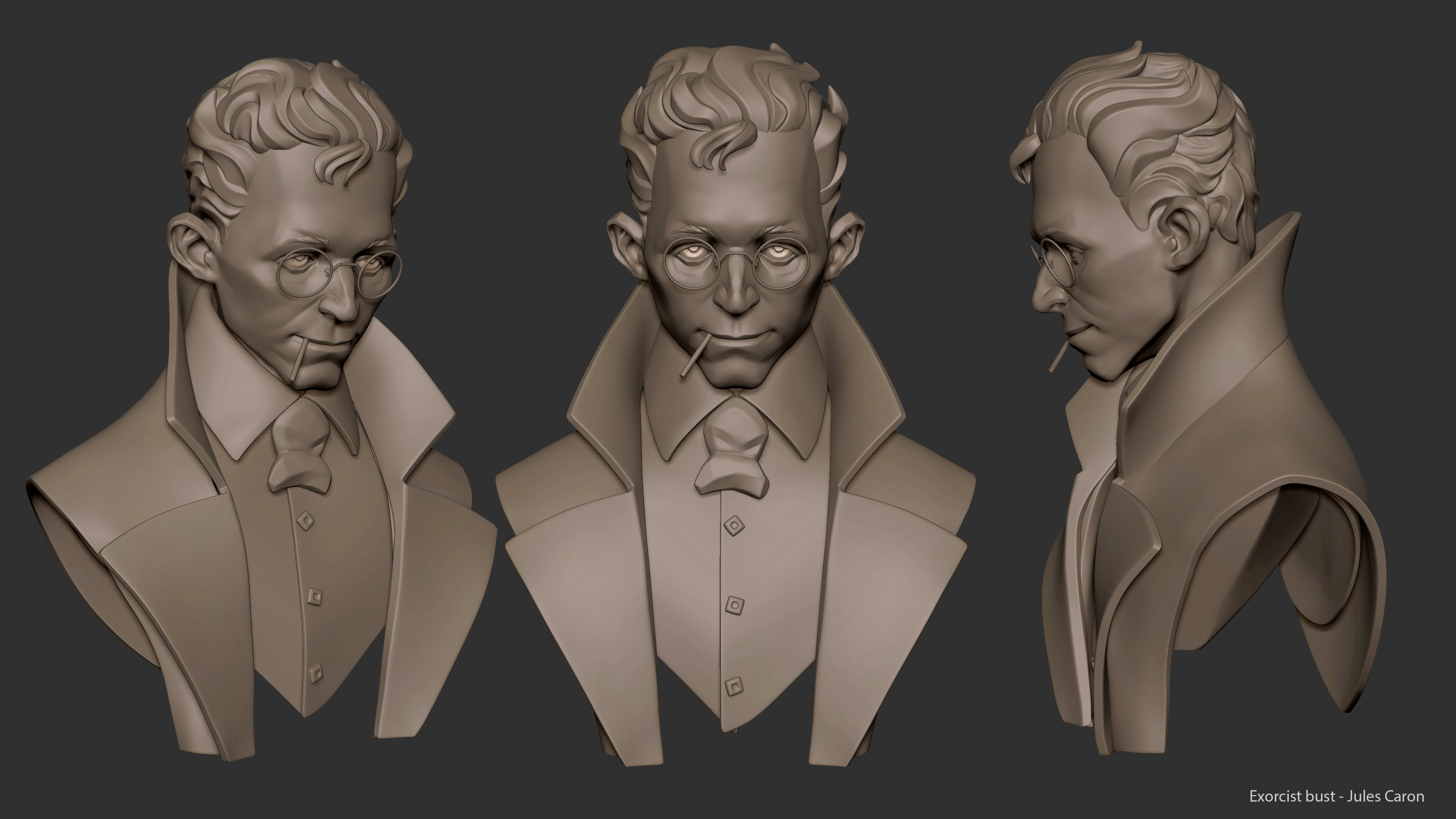 Jules Caron - Exorcist bust - Lin Chang