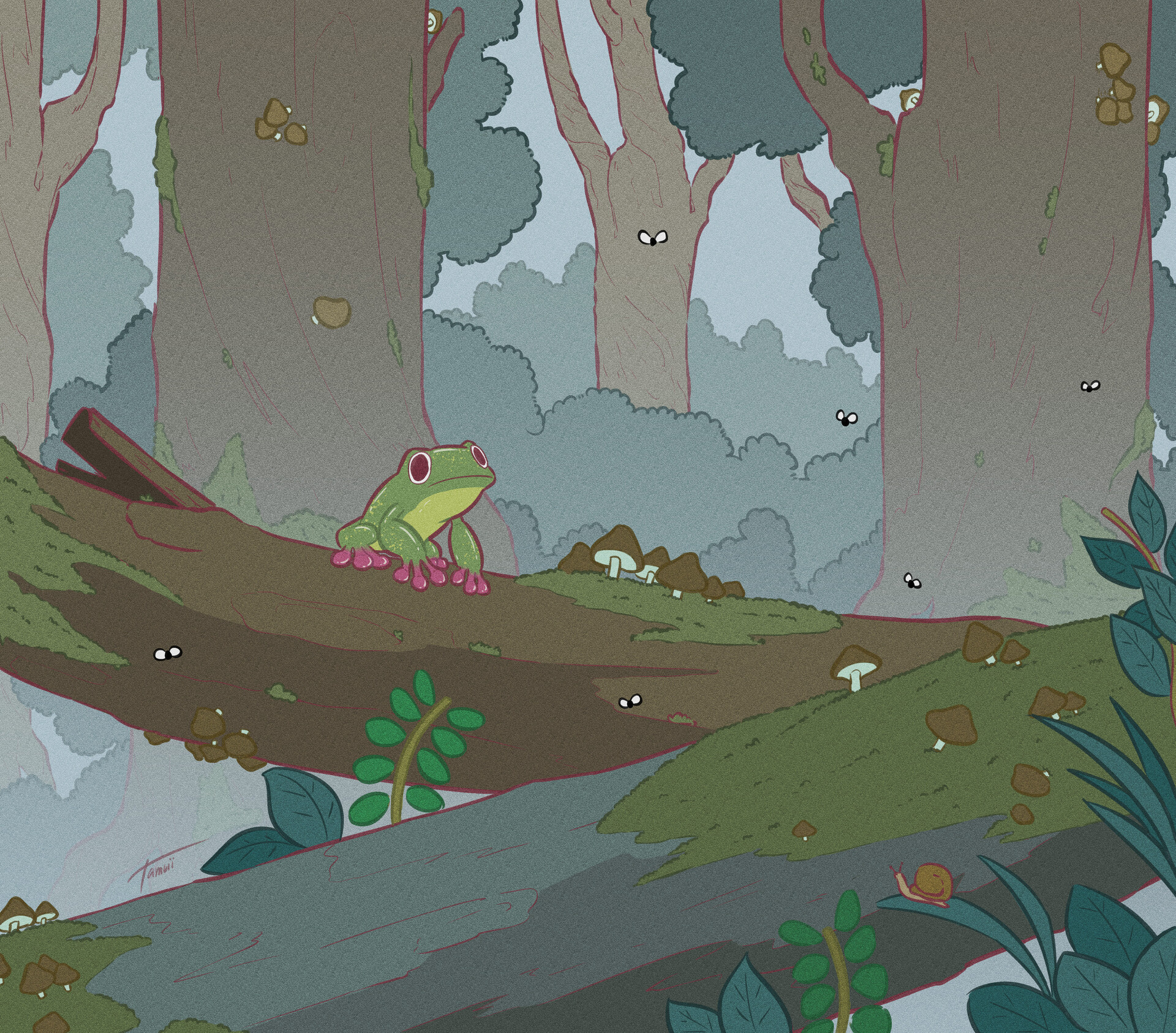 ArtStation - Frog in the Forest