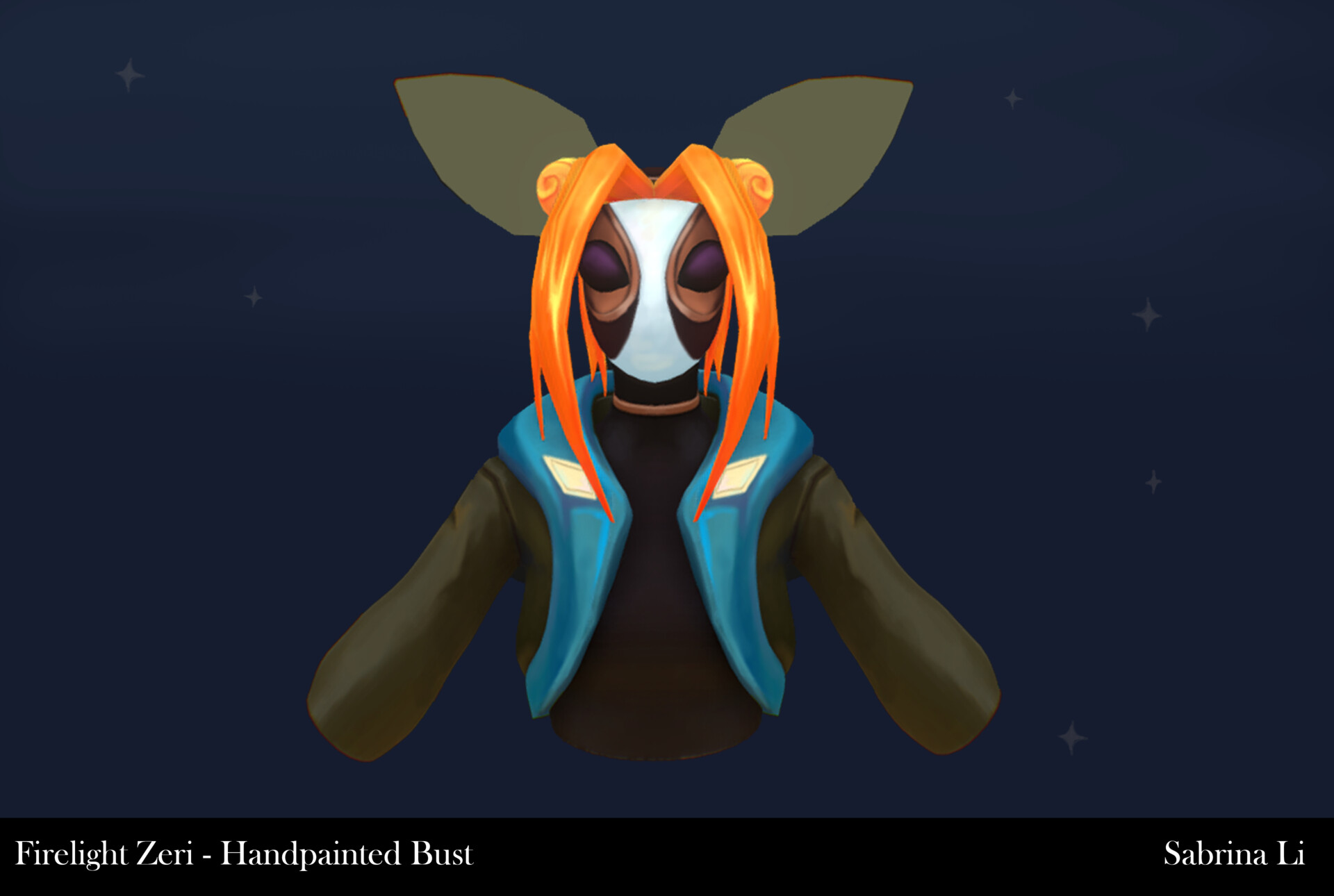 ArtStation - Firelight Zeri Handpainted Bust