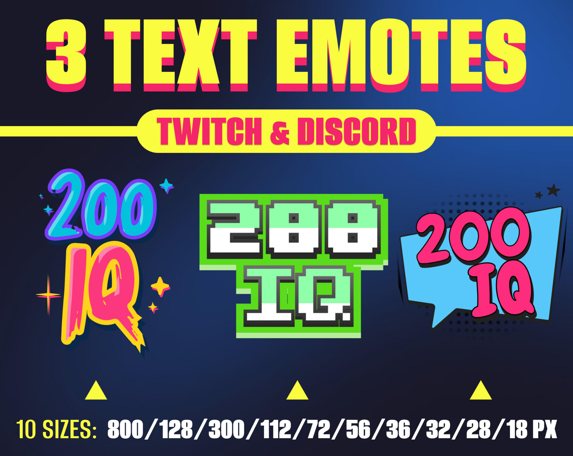 ArtStation - 200iq emotes for twitch streamer