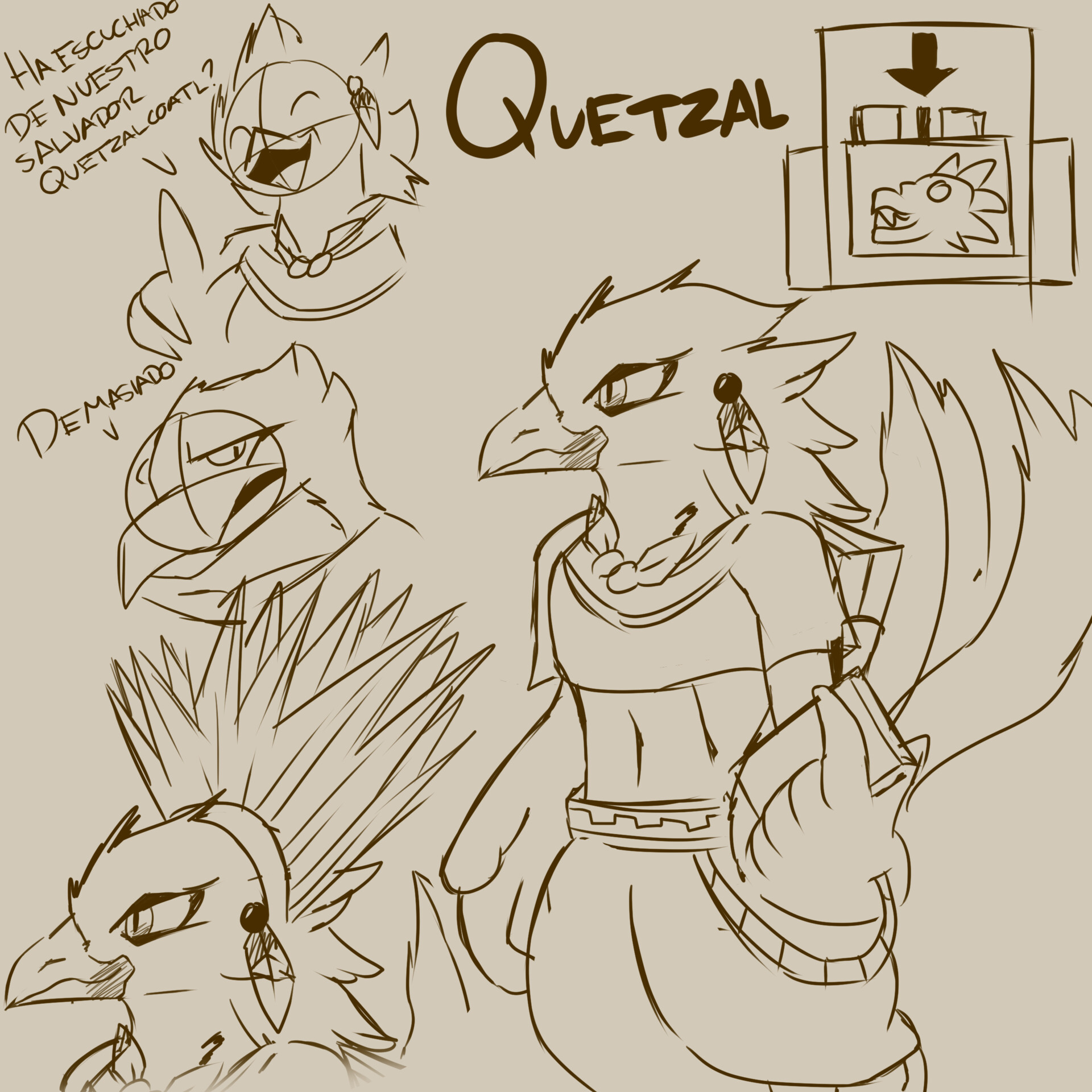 Heropon - Mesoamerican Game Character Concepts