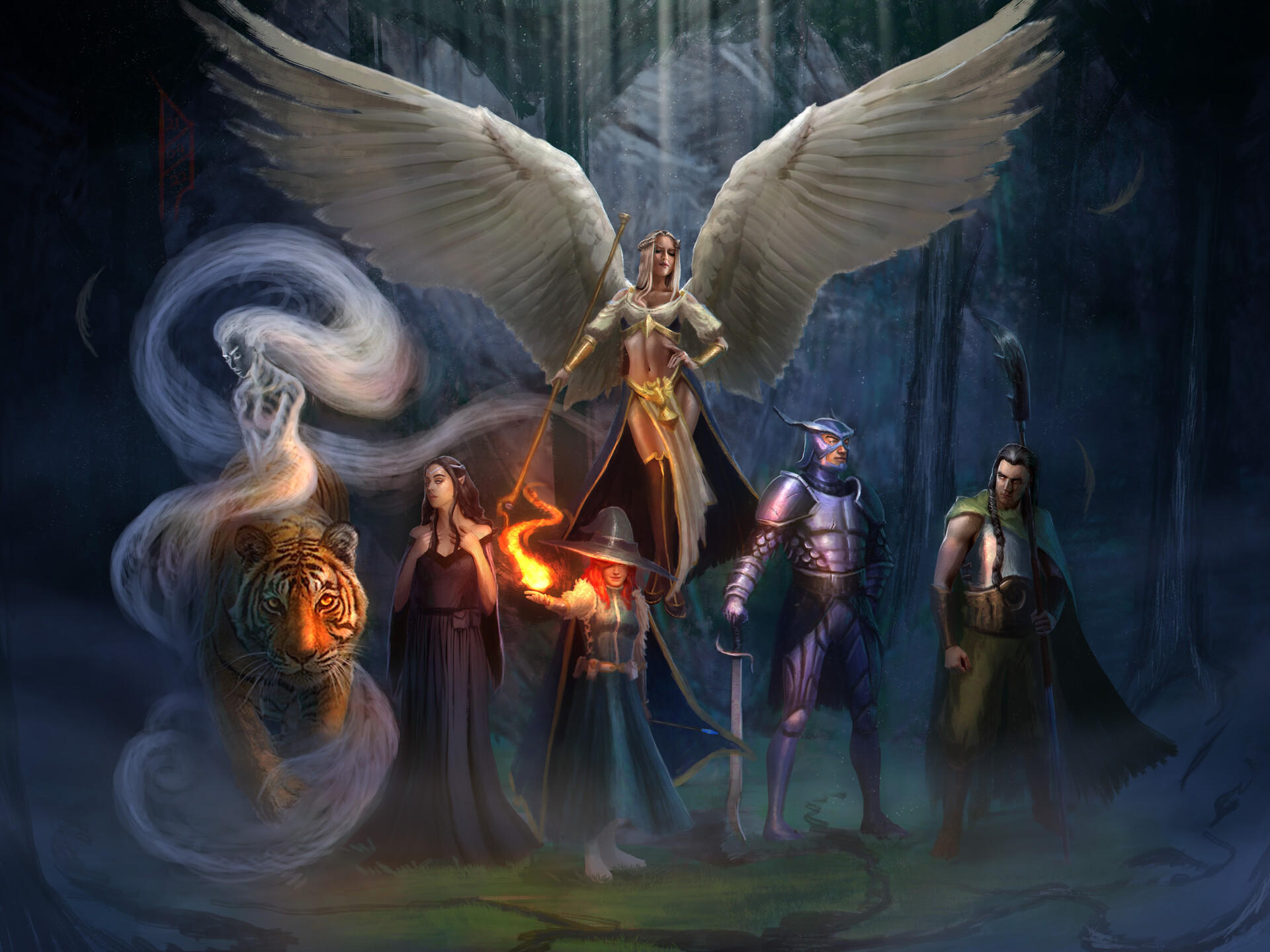 ArtStation - Pathfinder group painting