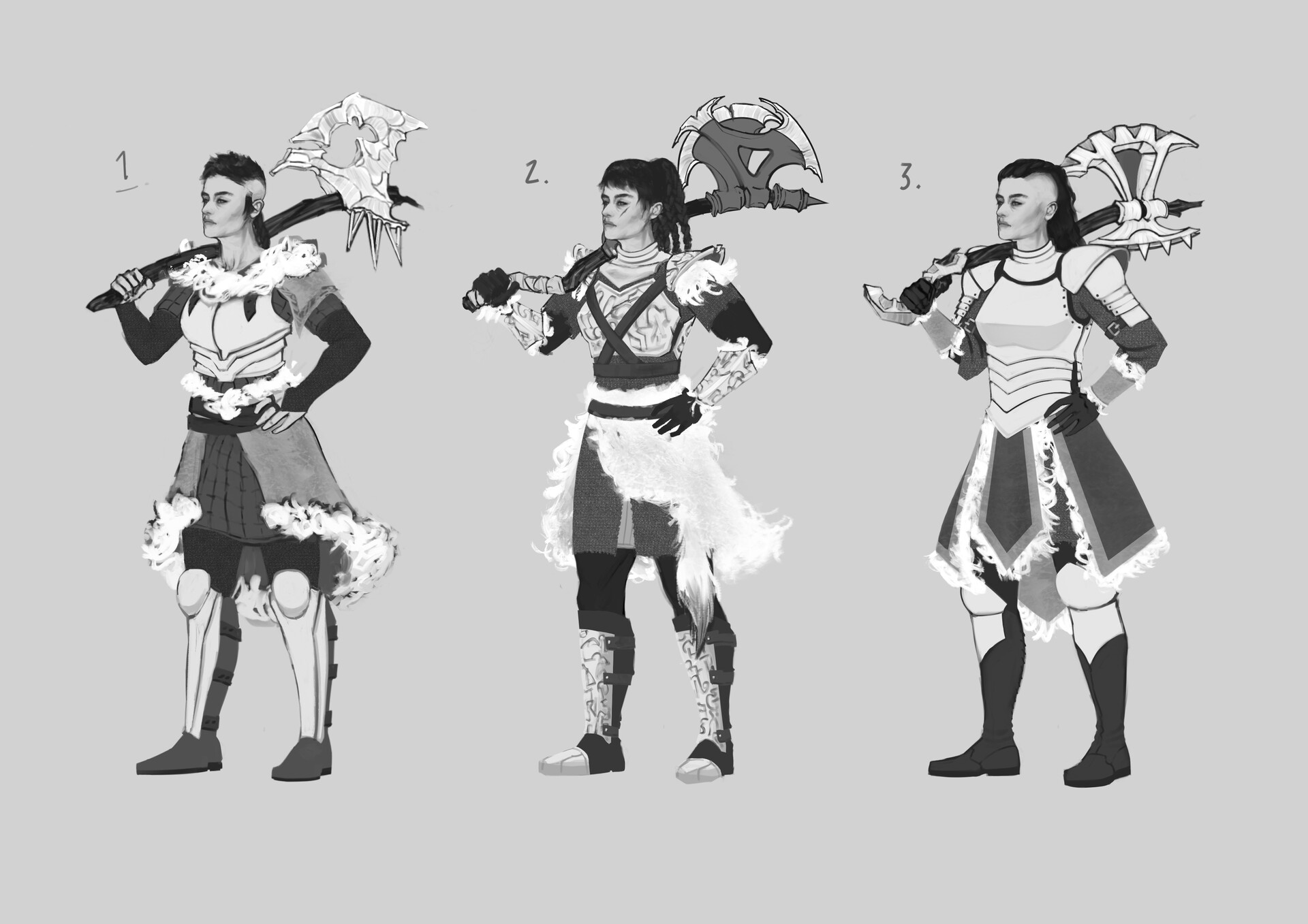 ArtStation - Female Warrior Concept