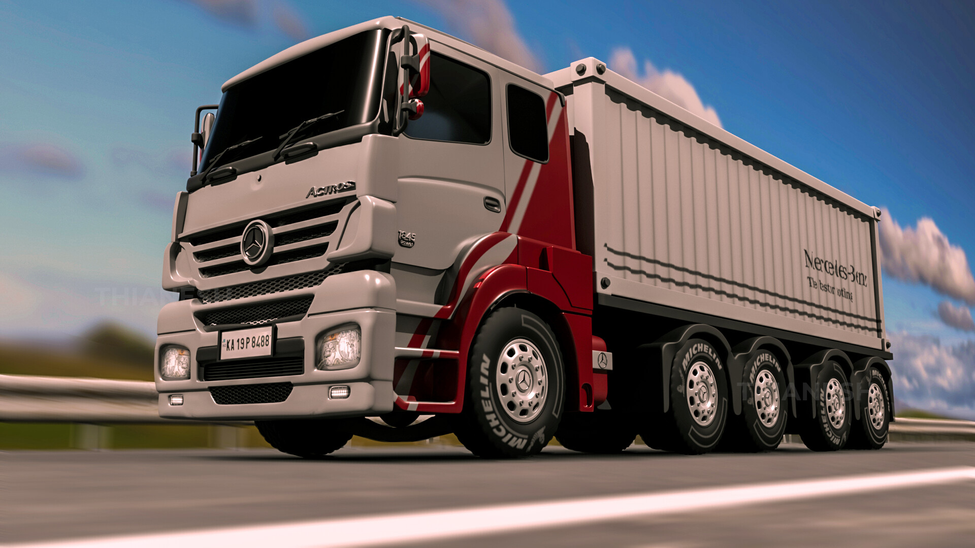 ArtStation - Benz Truck Model