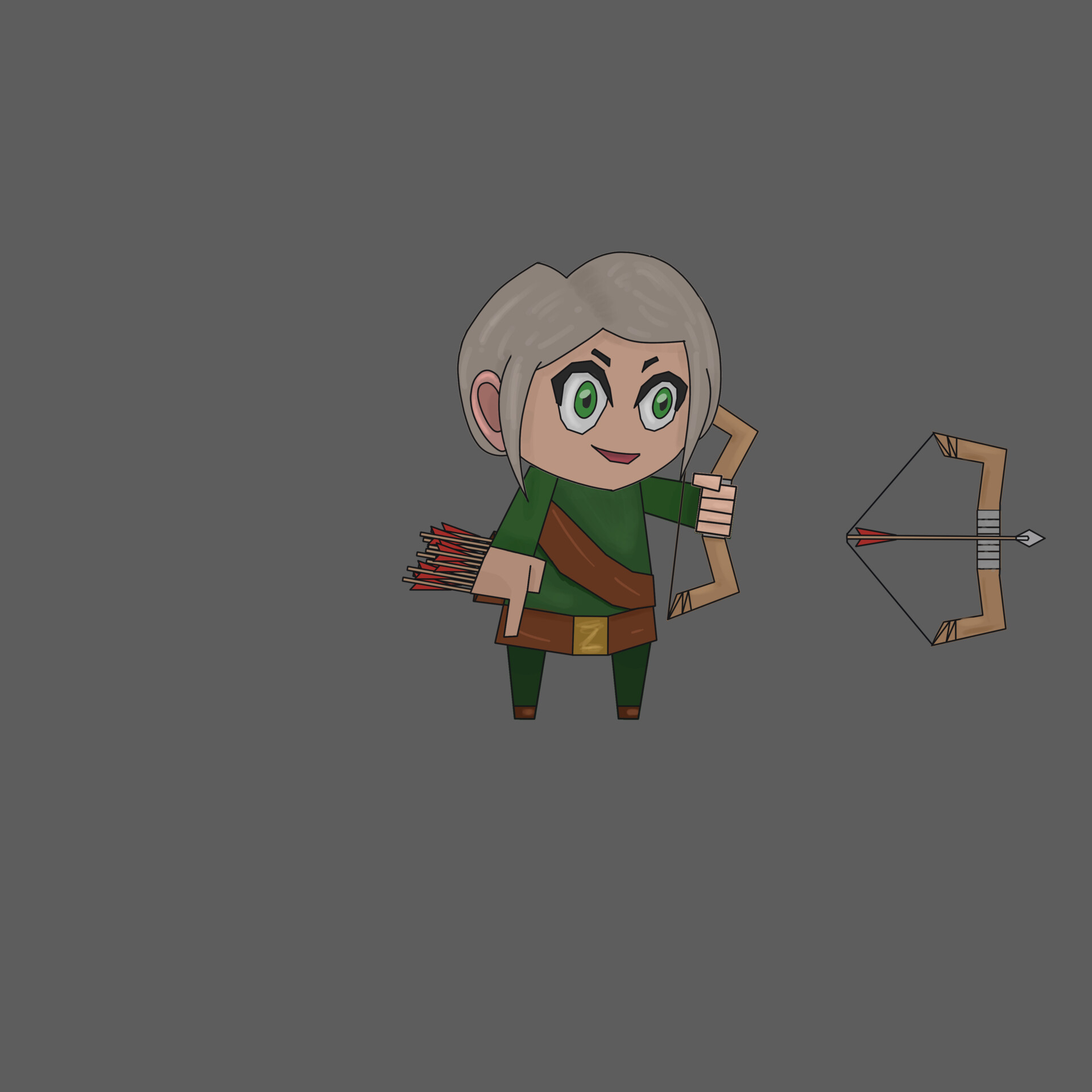 ArtStation - 2d archer sprite