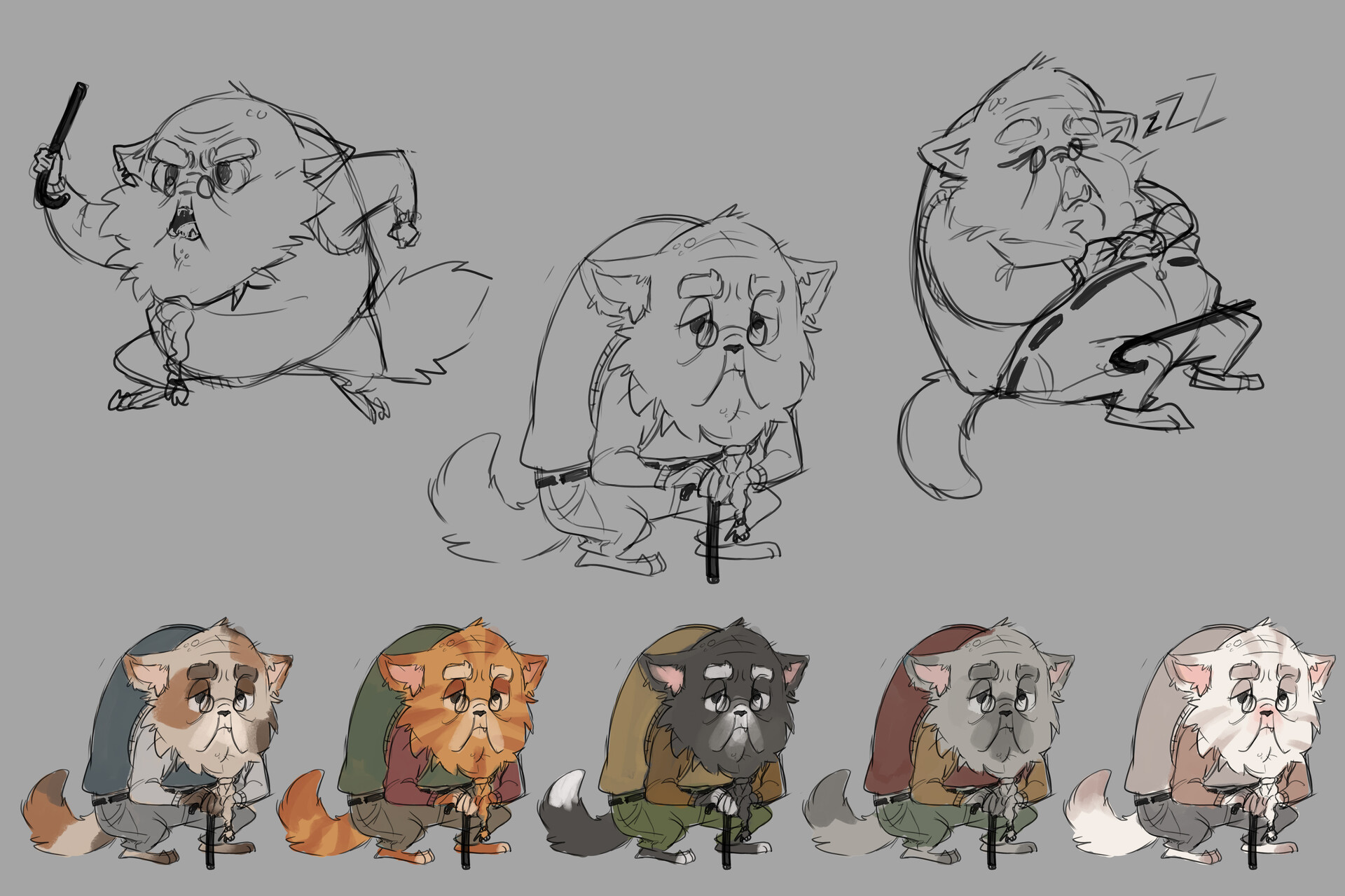 ArtStation - Character design - Concept art - Cats