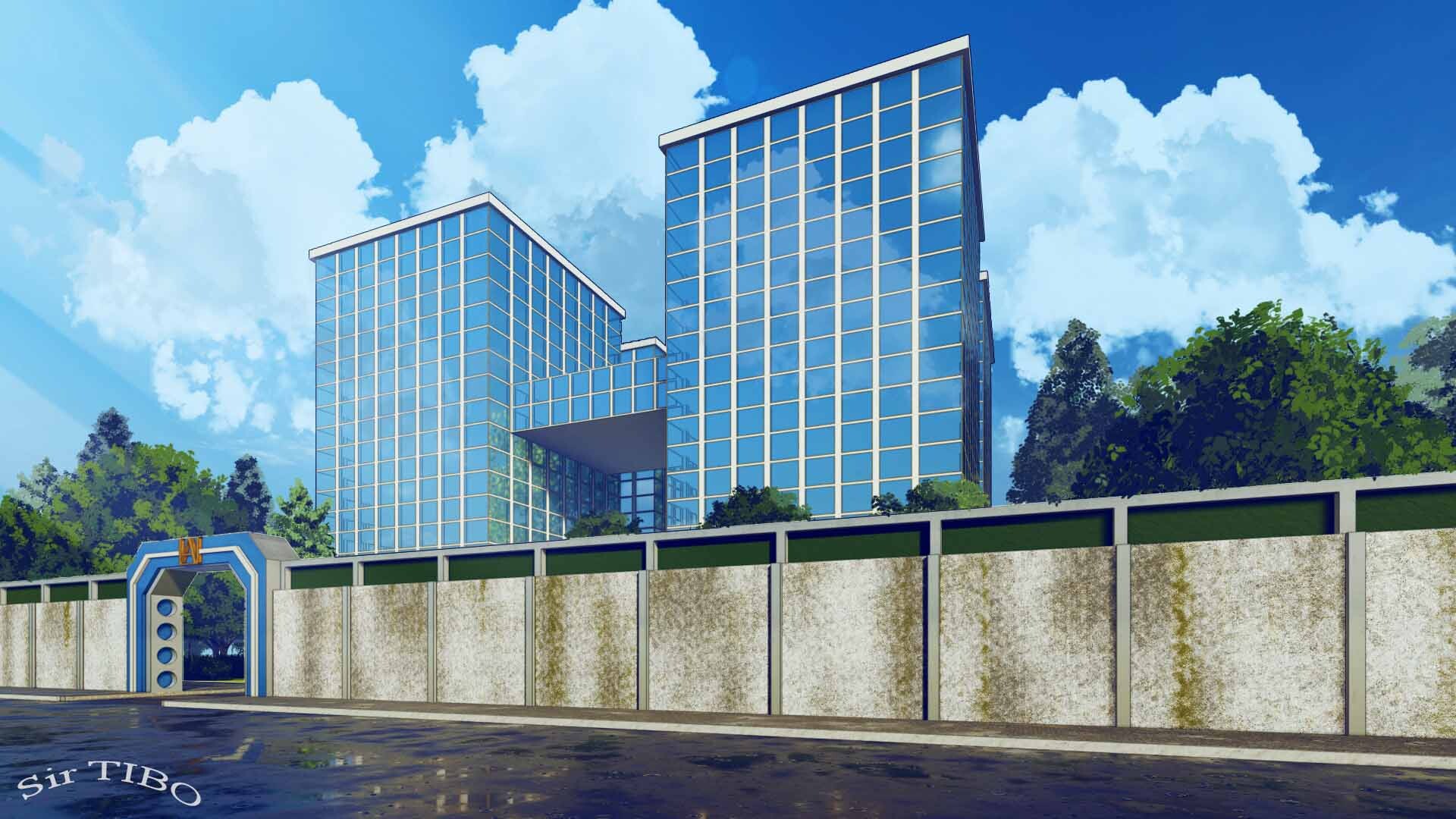 ArtStation - Glass building