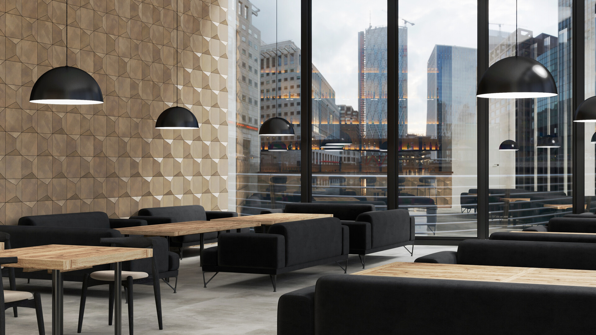 ArtStation - cafe area in office building