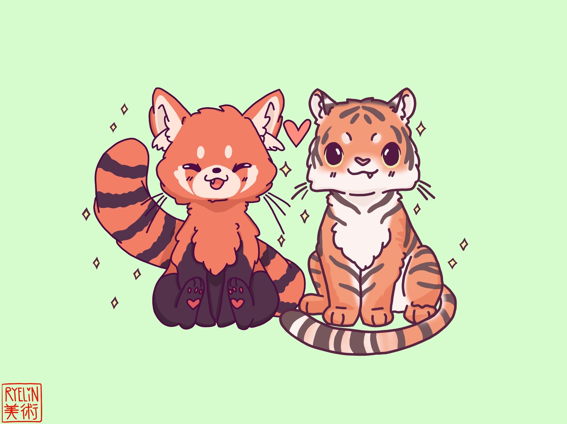 red panda chibi drawing