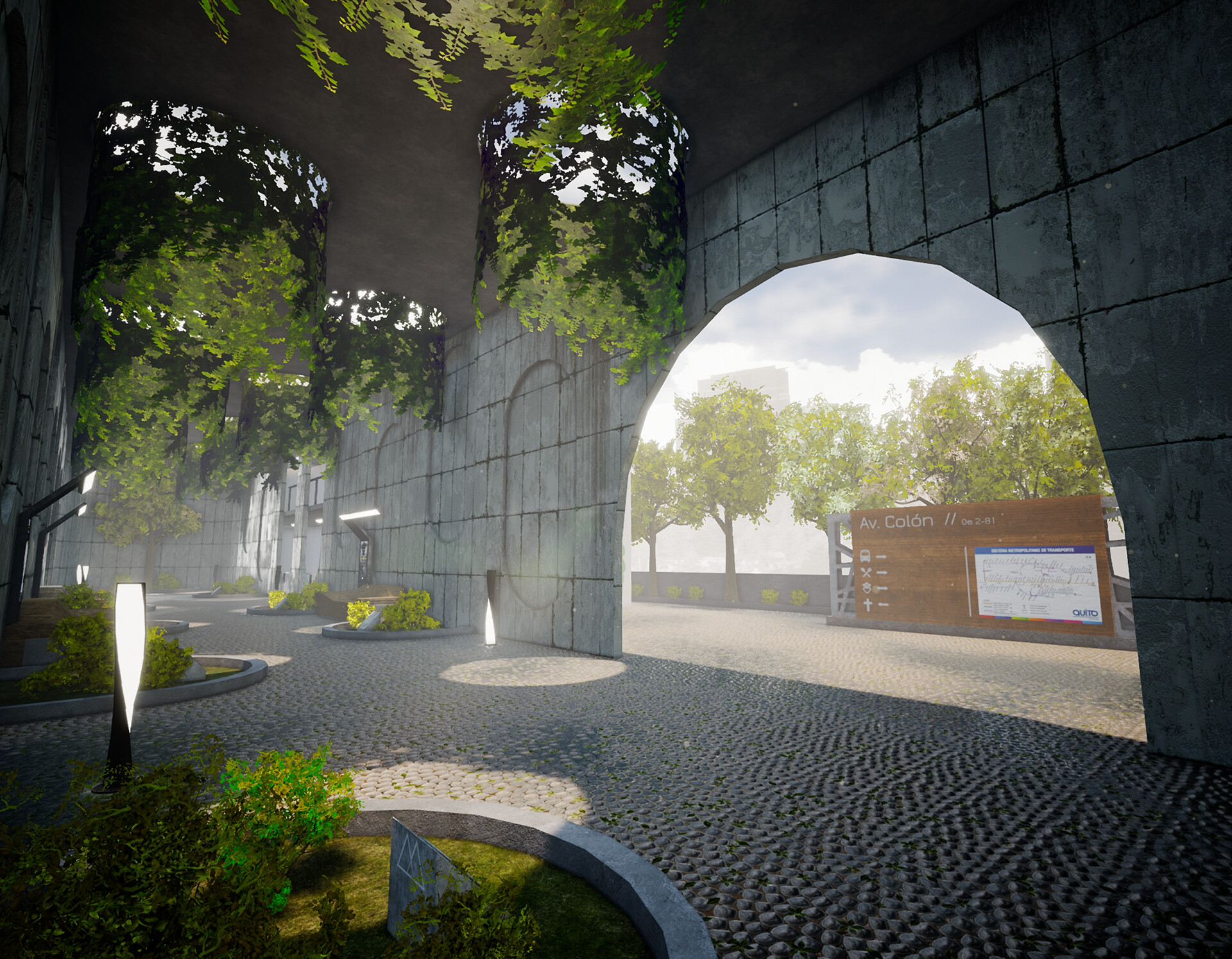 ArtStation - Urban Hallway