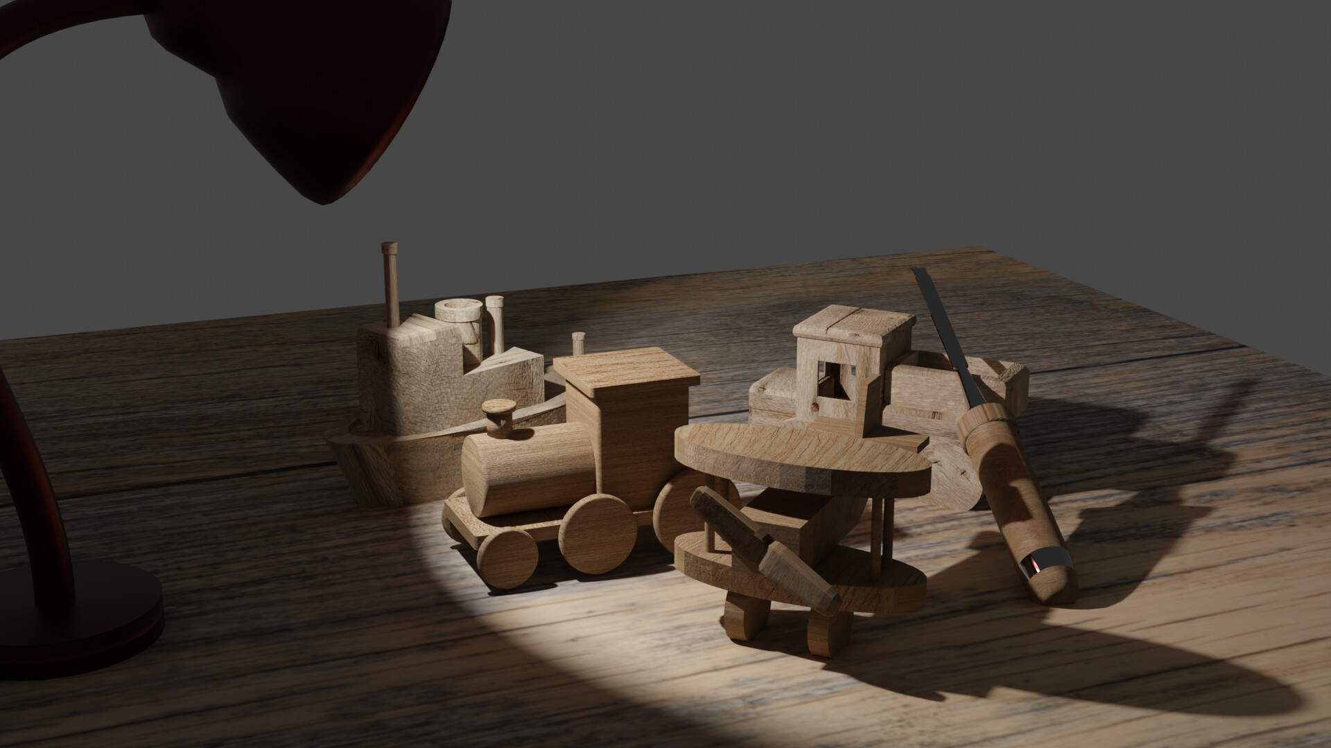 ArtStation - Toys made of Wood - 3D Assets - Dann Hernalva