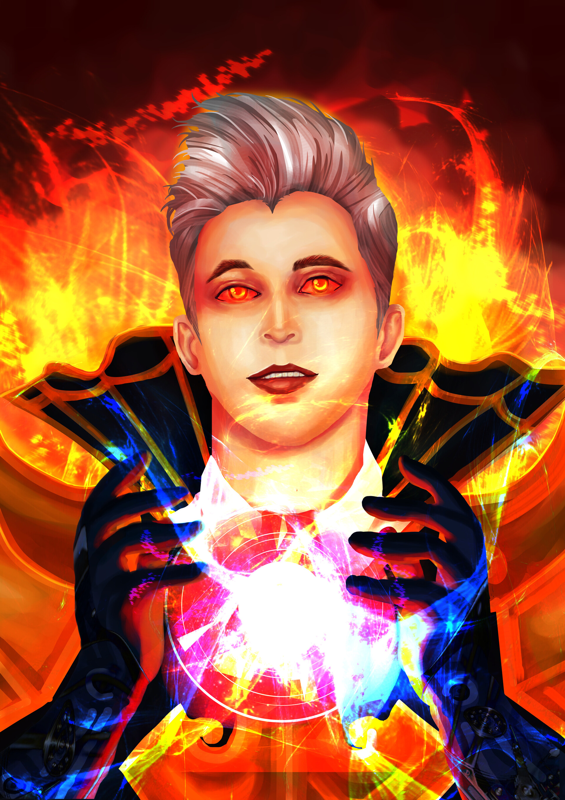 ArtStation - Alucard Fiery Inferno Skin Fanart