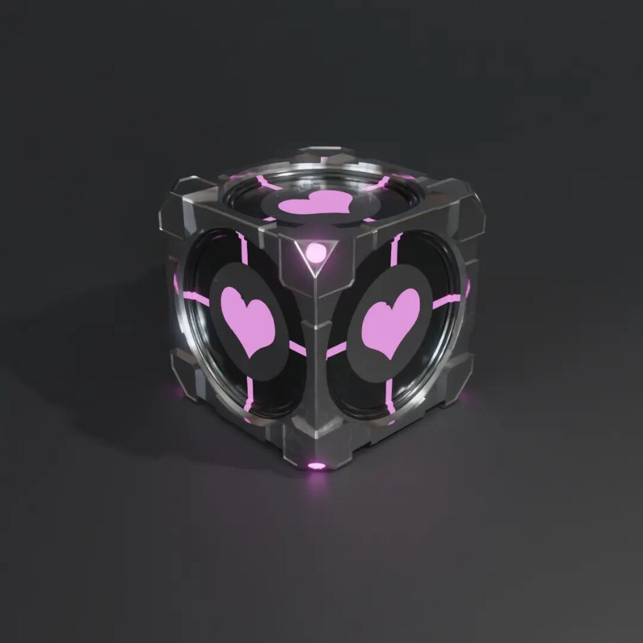 ArtStation - 3D companion cube