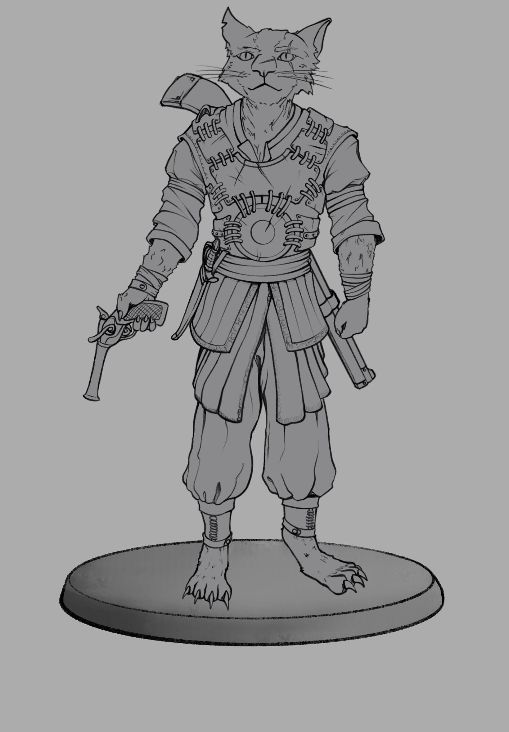 ArtStation - Tabaxi gunslinger