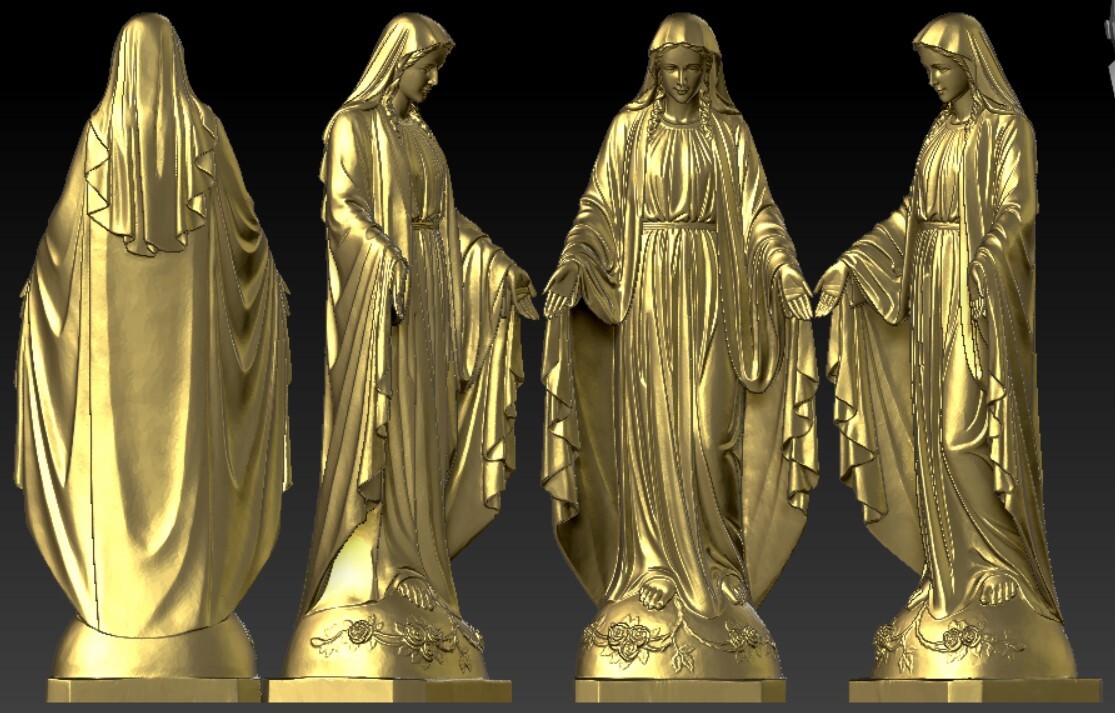 ArtStation - Virgin Mary Statue