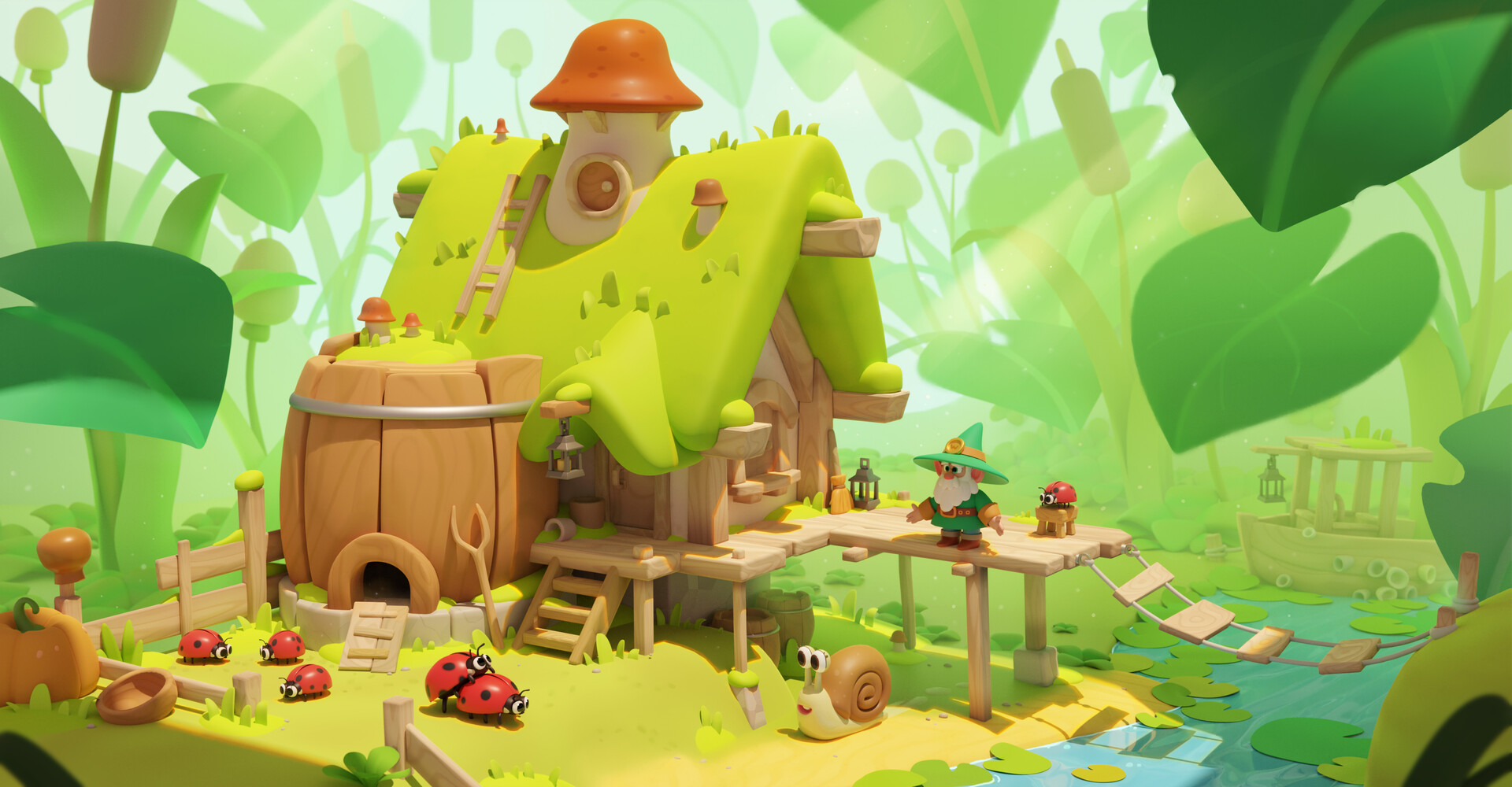 ArtStation - Ladybug farm