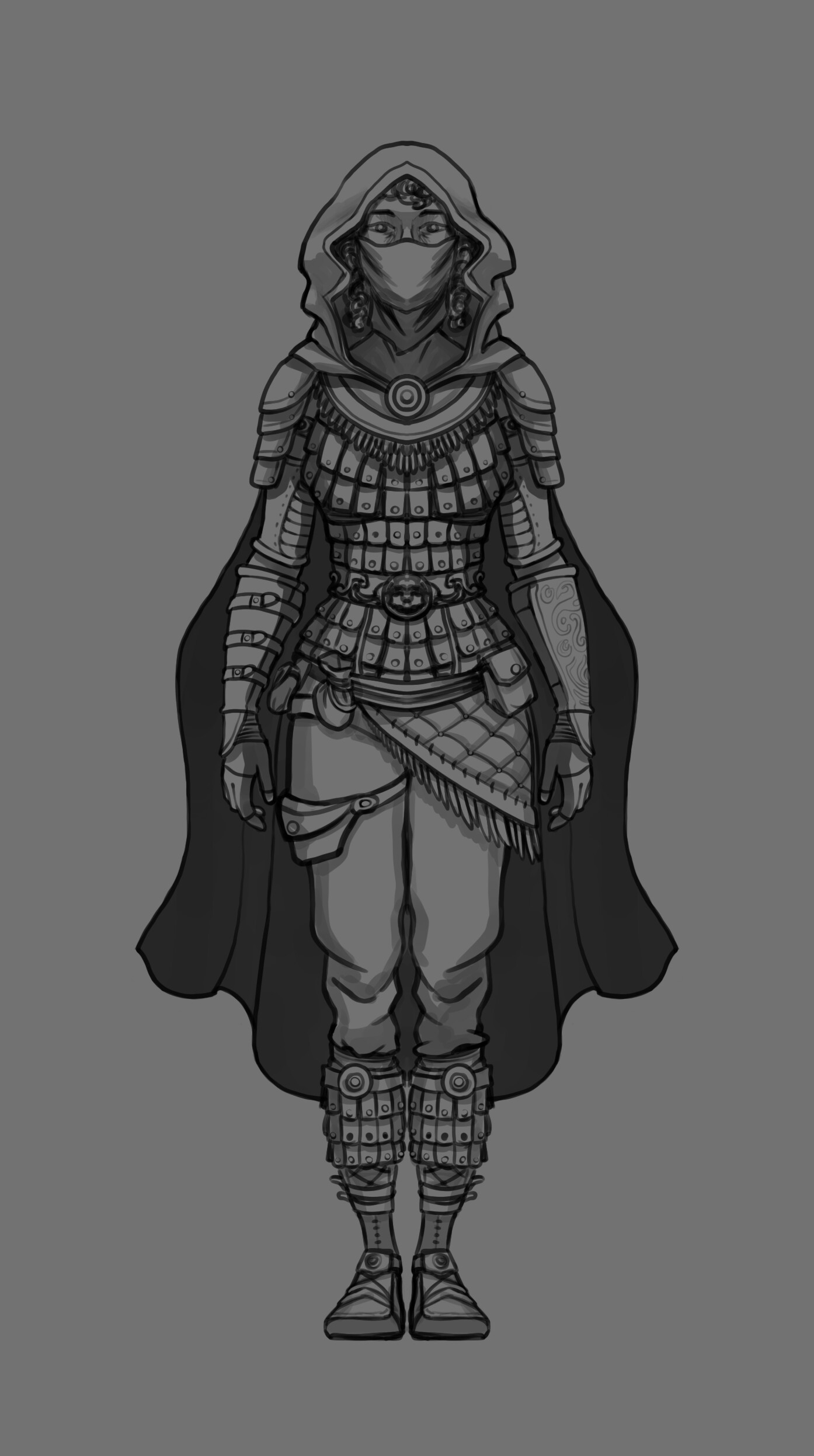 Medieval Thief Drawing