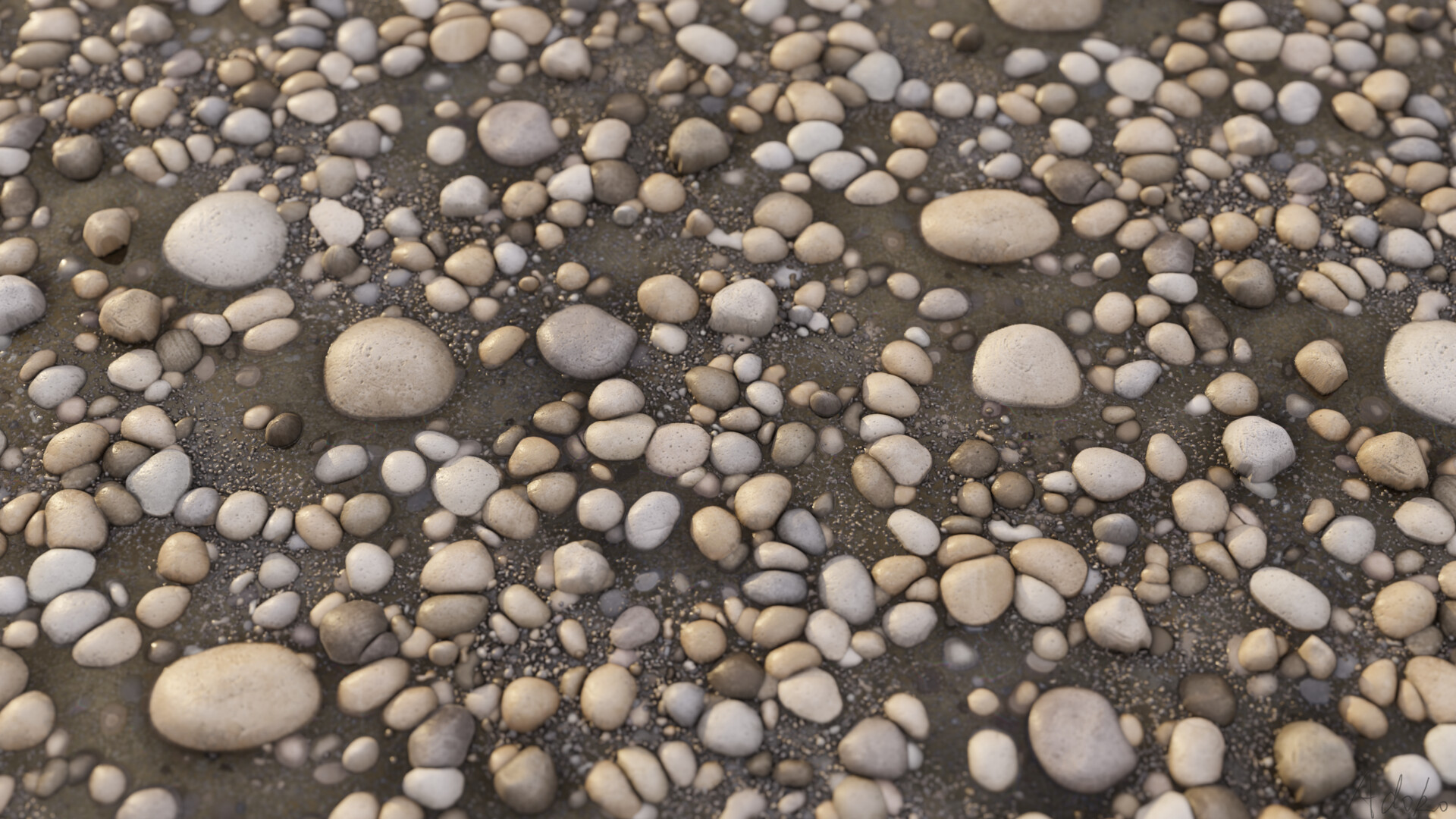 Adoko - pebbles material study