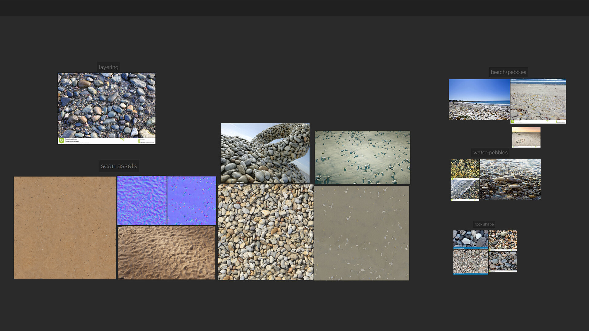 Adoko - pebbles material study