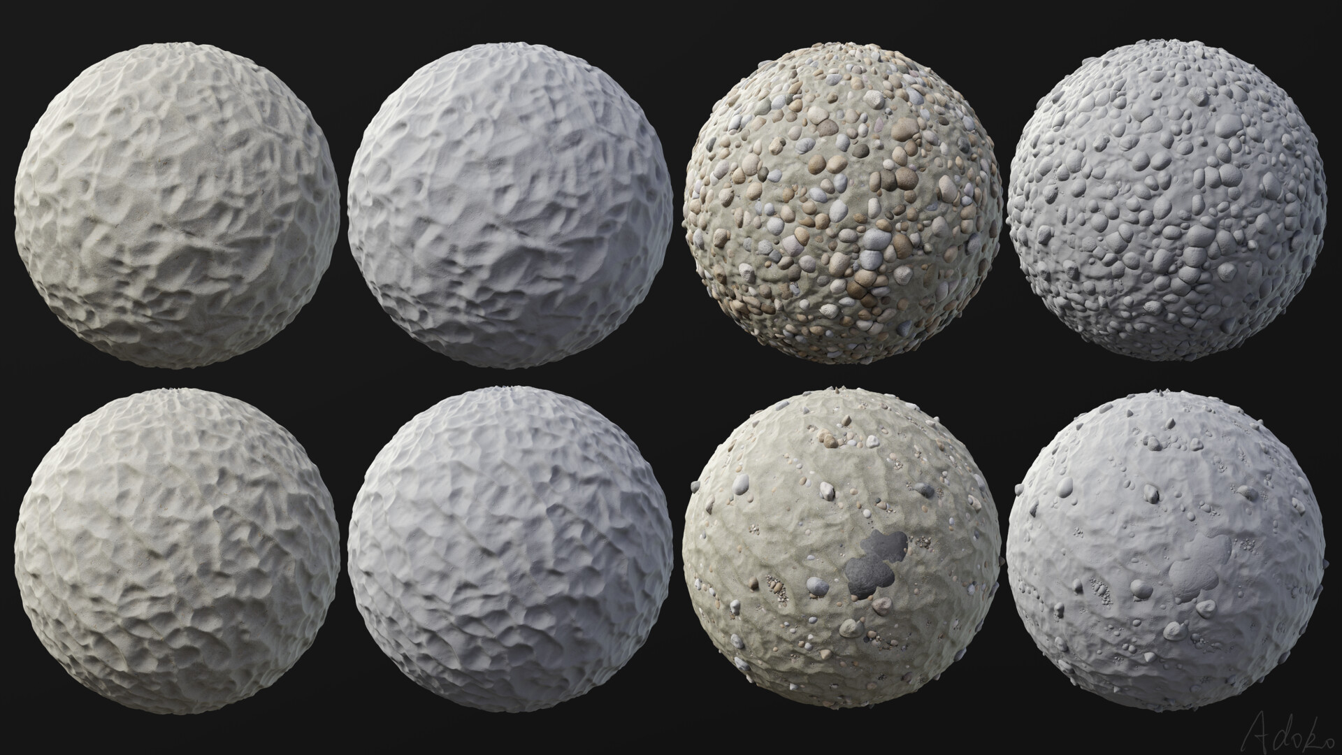 Adoko - pebbles material study