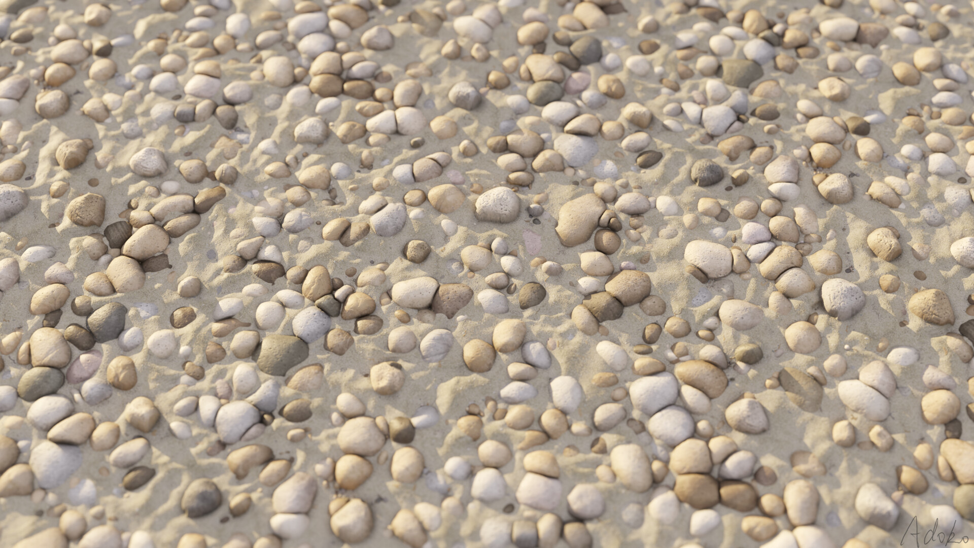Adoko - pebbles material study