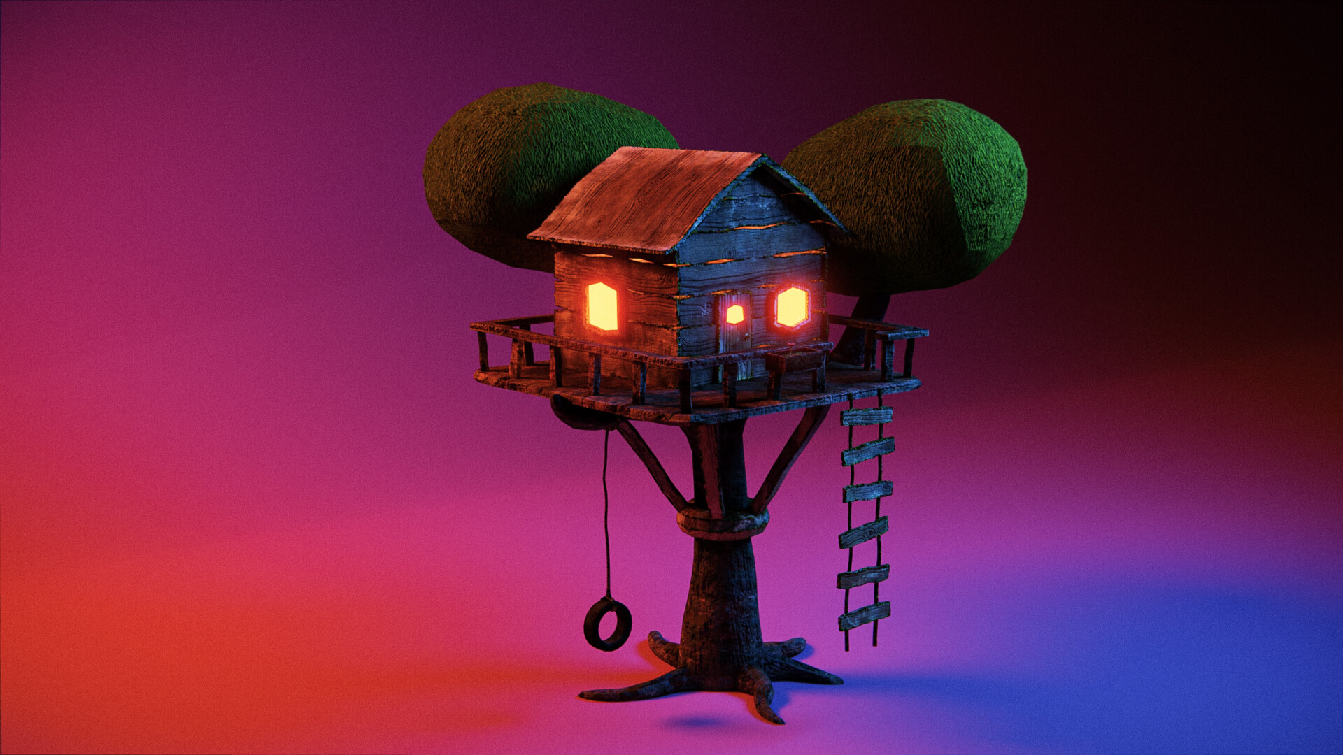 ArtStation - OLD FUN TREE HOUSE