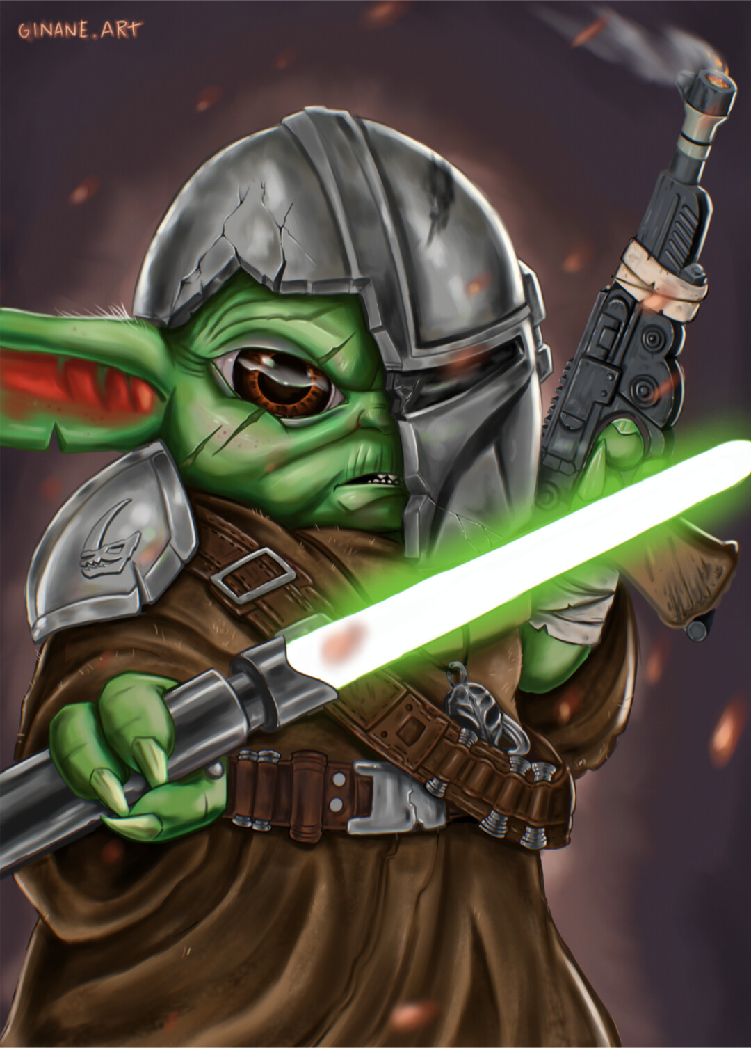 ArtStation - baby yoda (grogu).