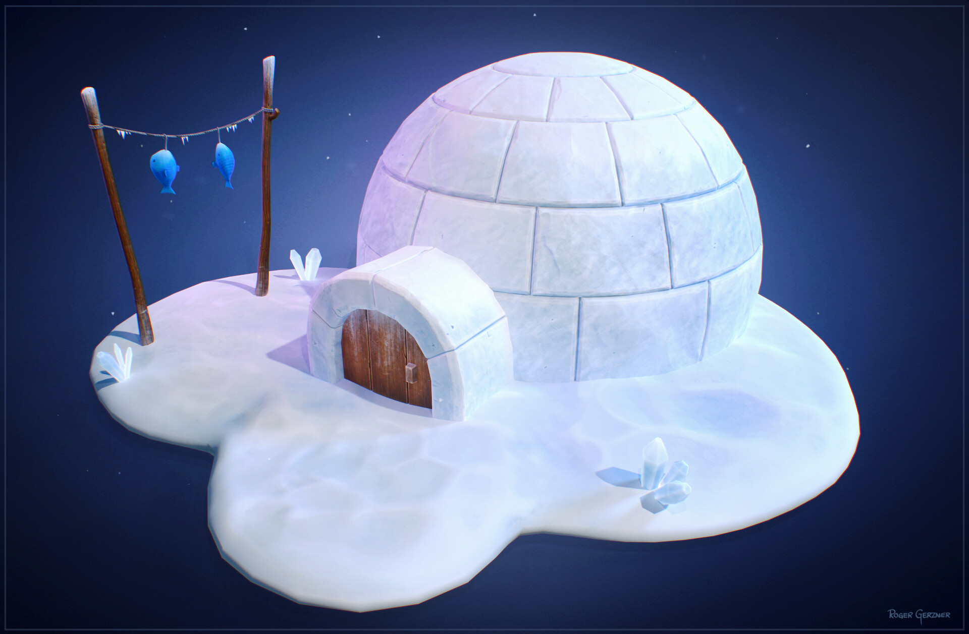 ArtStation - Stylized Igloo