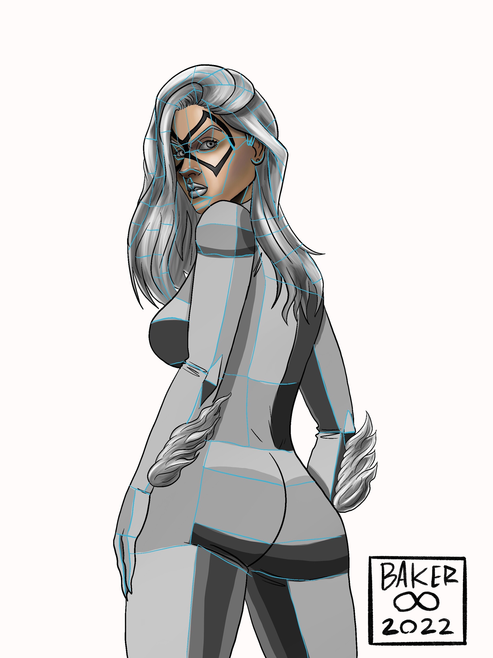 Jeff Baker - Black cat fan art