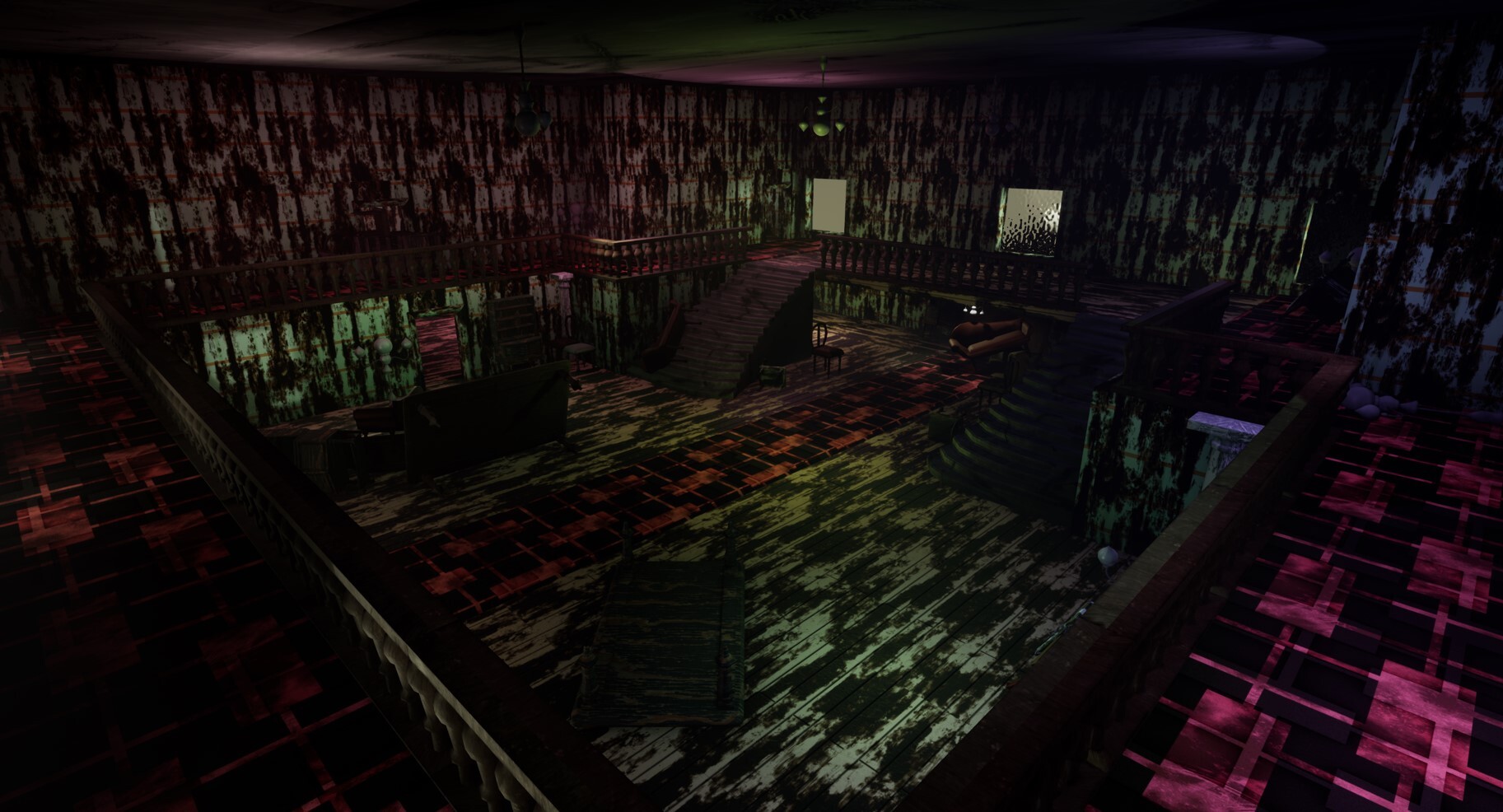 ArtStation - Spooky Mansion [Interior] - Unreal Modeling, Texturing ...