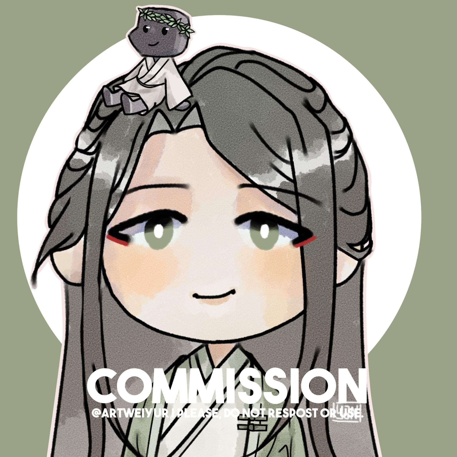 ArtStation - Chibi pfp of Jing Lin from Nan Chan.