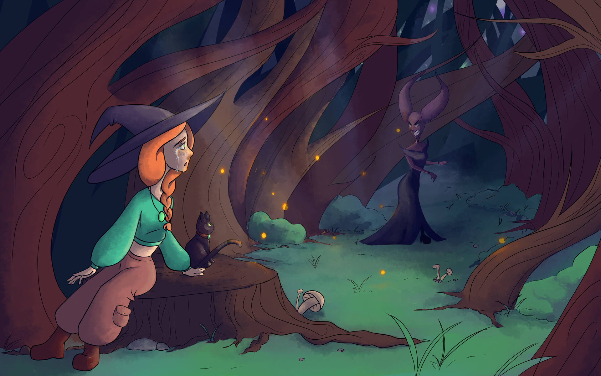 ArtStation - Nature Witch and Demon Concept