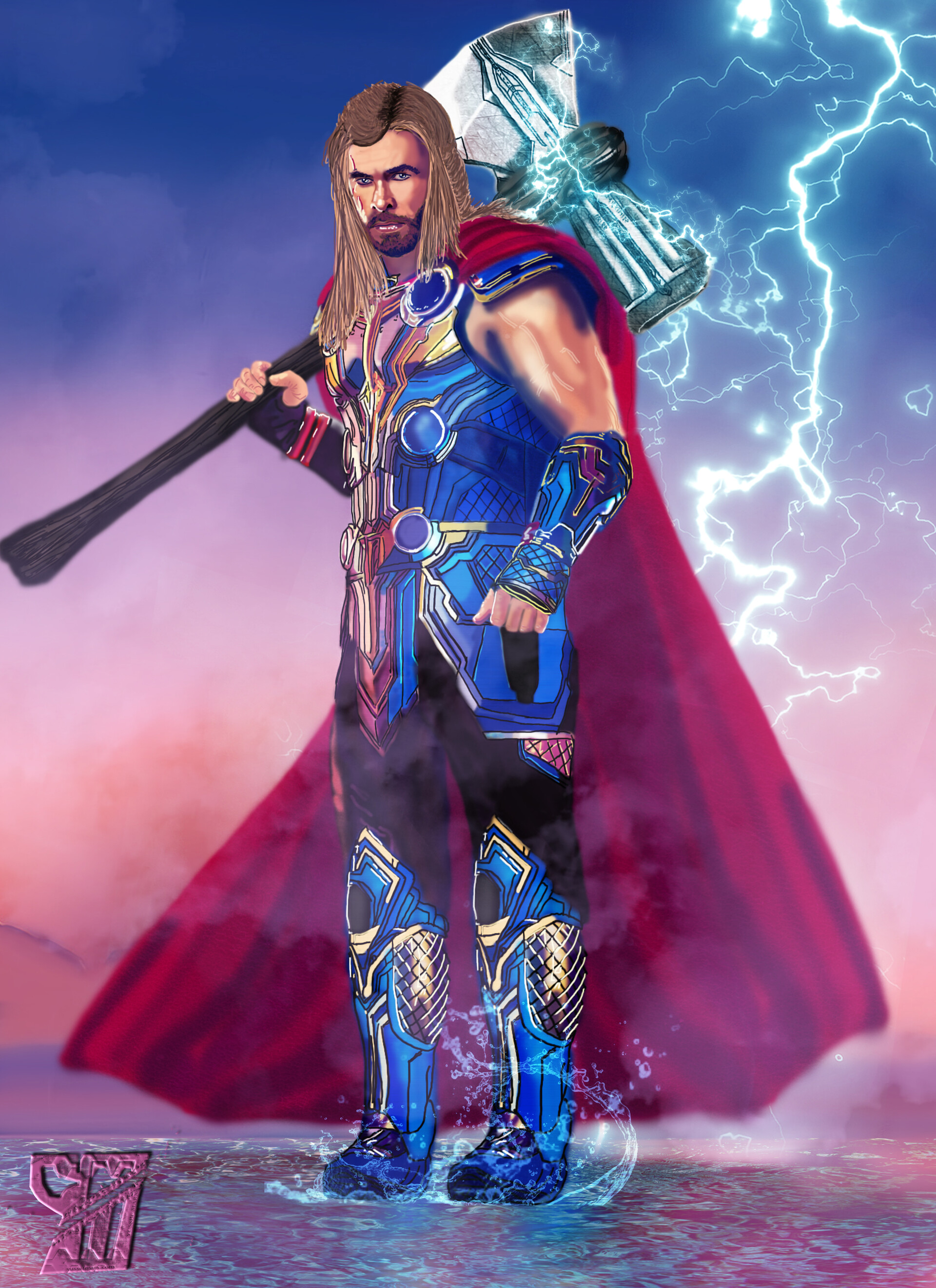 ArtStation - The God of Thunder