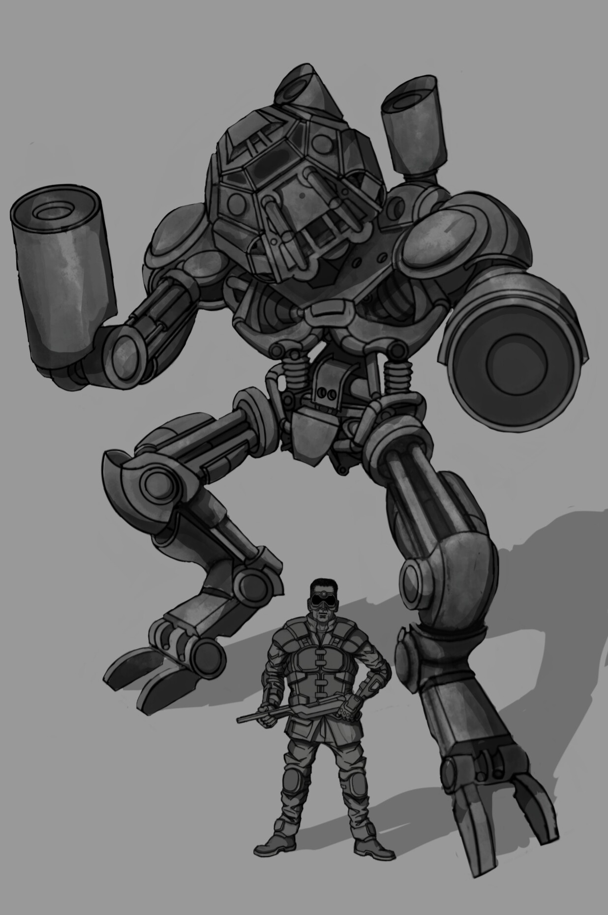 ArtStation - Project 《Boxers》2d character《 Pirate monster Mashina》