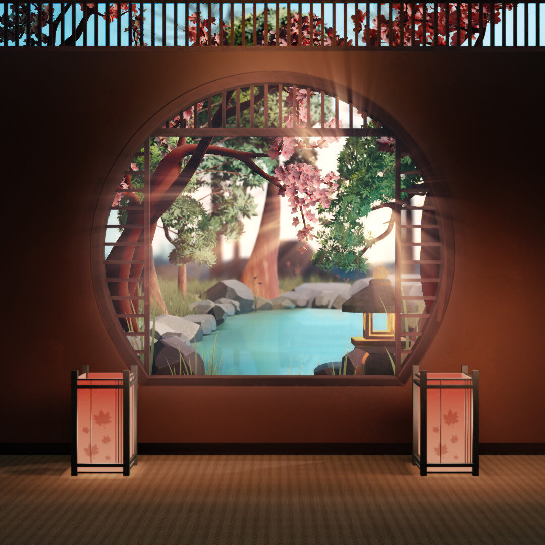 ArtStation - Japanese Stylized home