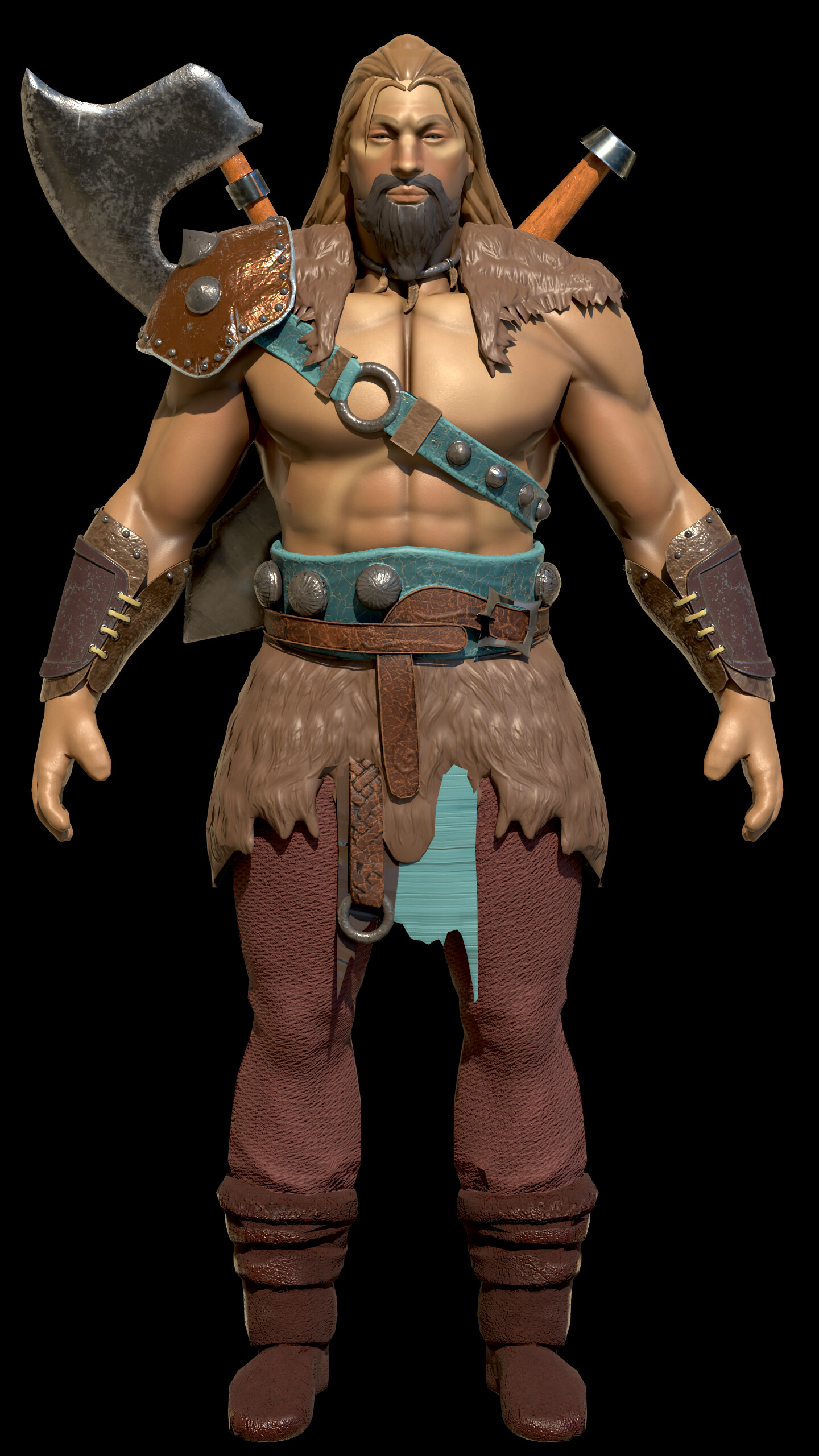 ArtStation - old barbarian